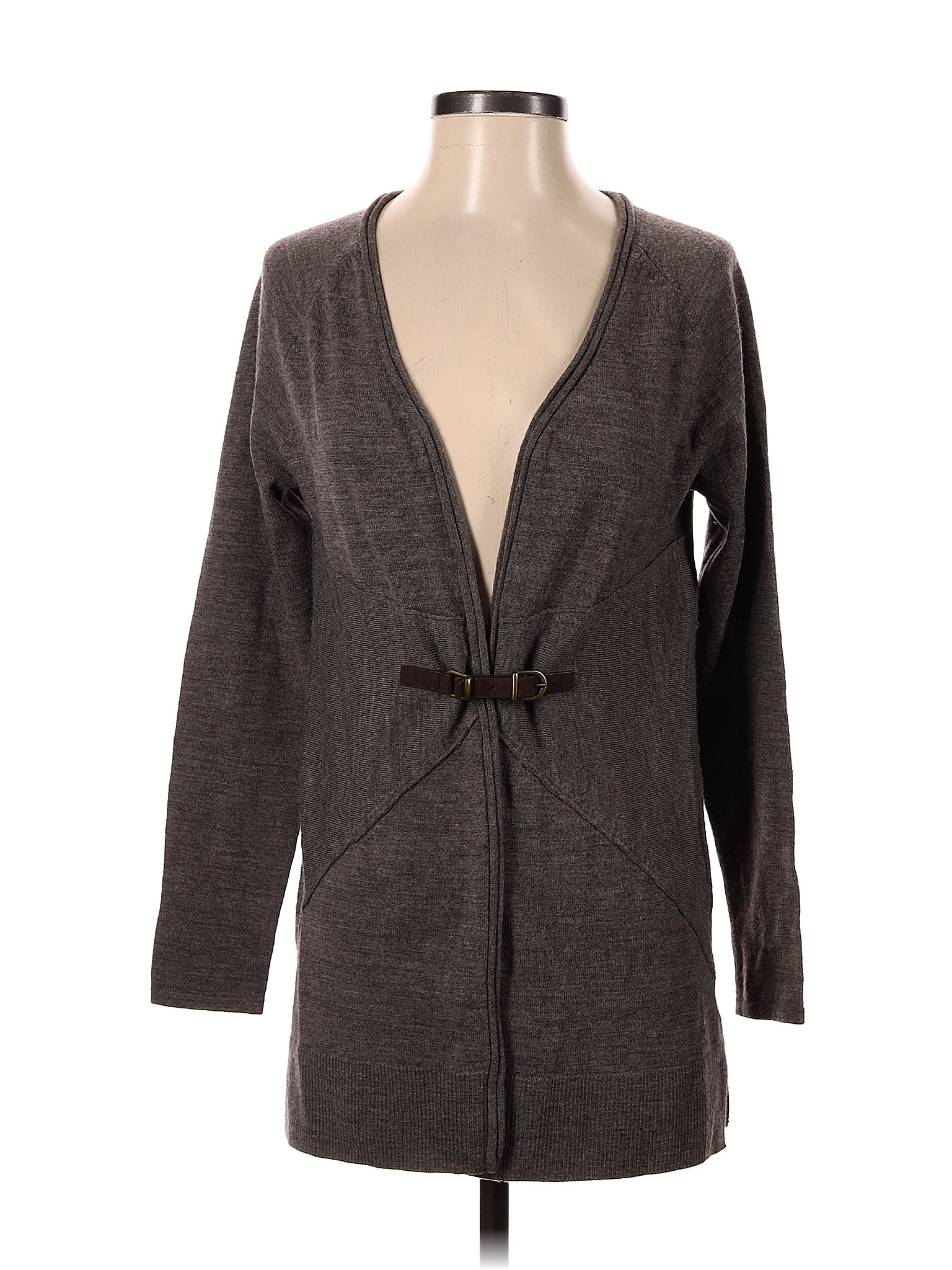 Ellen Tracy 100% Merino Wool Gray Cardigan Size S - 82% off | ThredUp