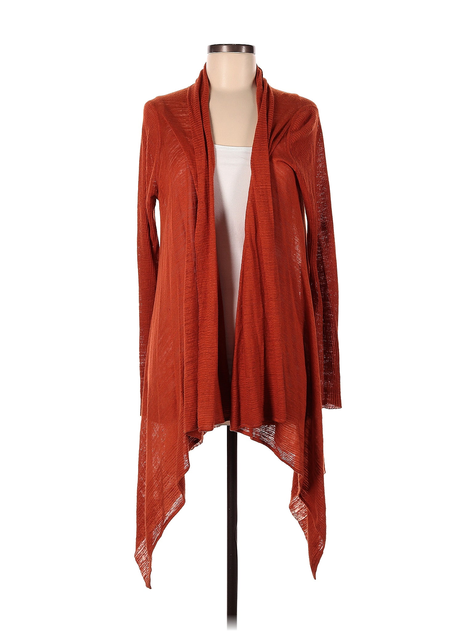 Talbots Color Block Solid Burnt Orange Red Cardigan Size L - 75% off ...