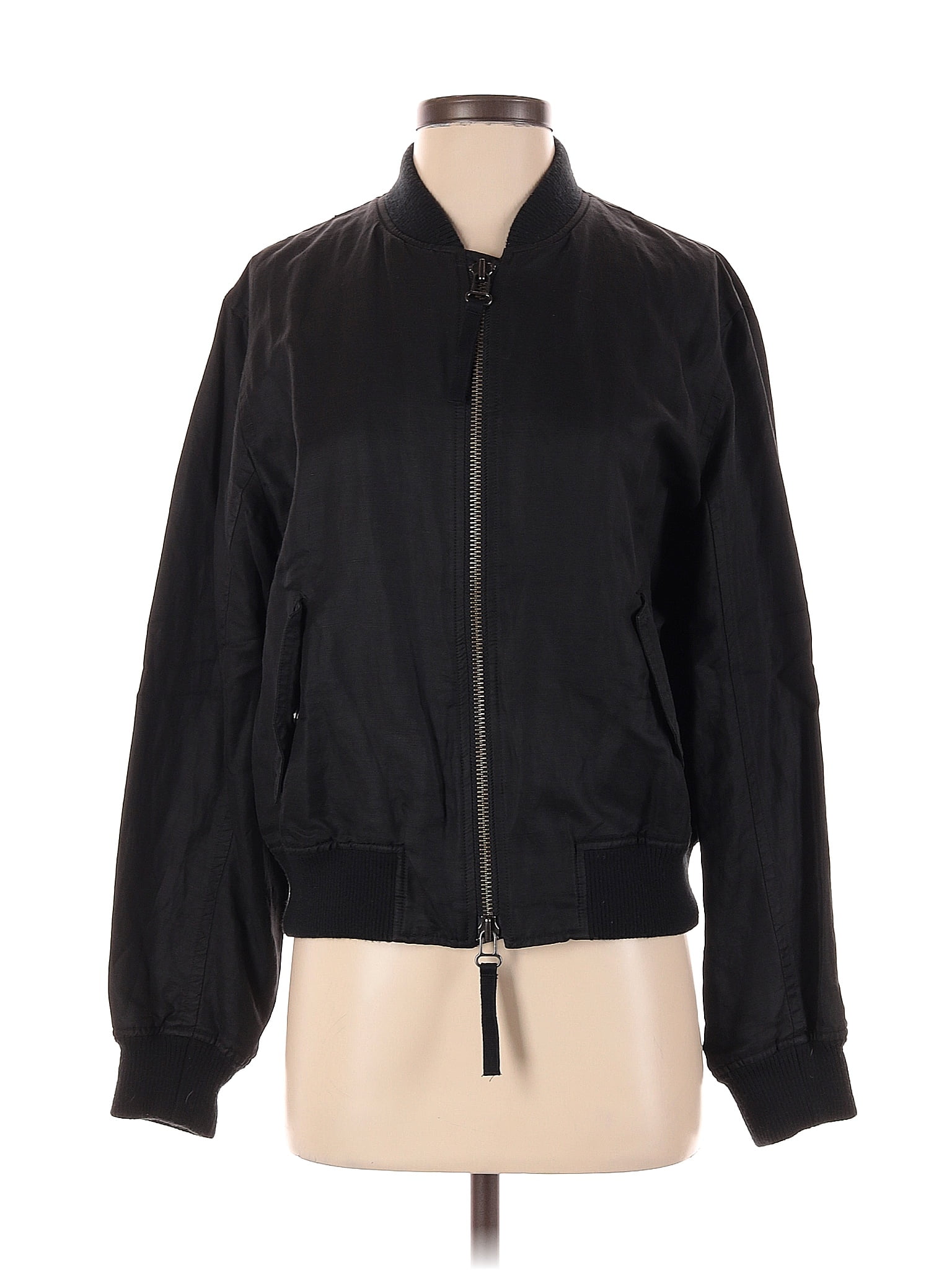 Vince. Solid Black Jacket Size S - 79% off | ThredUp