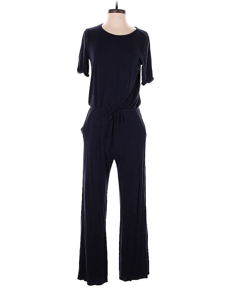 Annabelle Solid Navy Blue Jumpsuit Size L - 40% off | ThredUp
