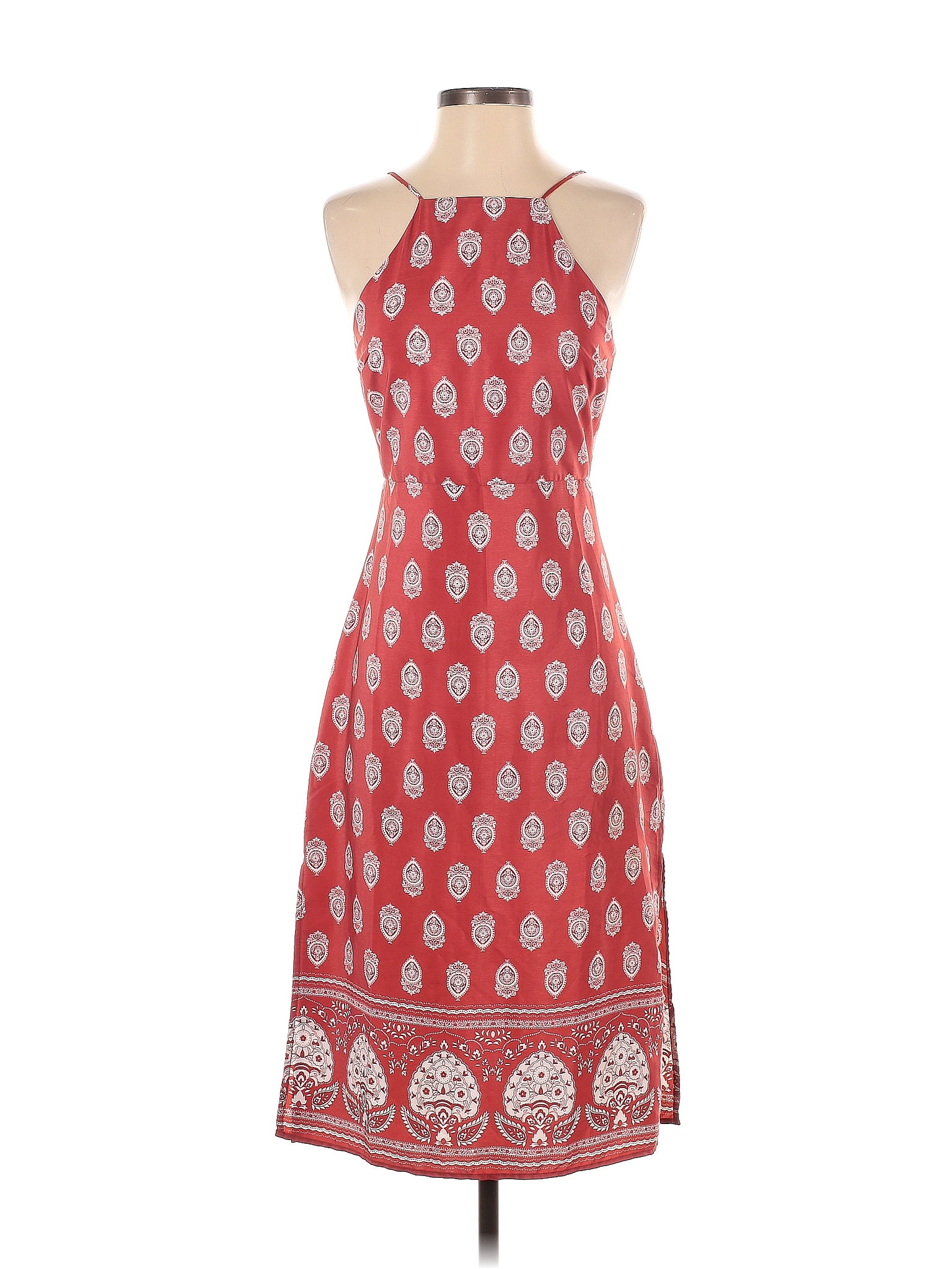 Lulus 100 Polyester Red Casual Dress Size S 70 Off Thredup