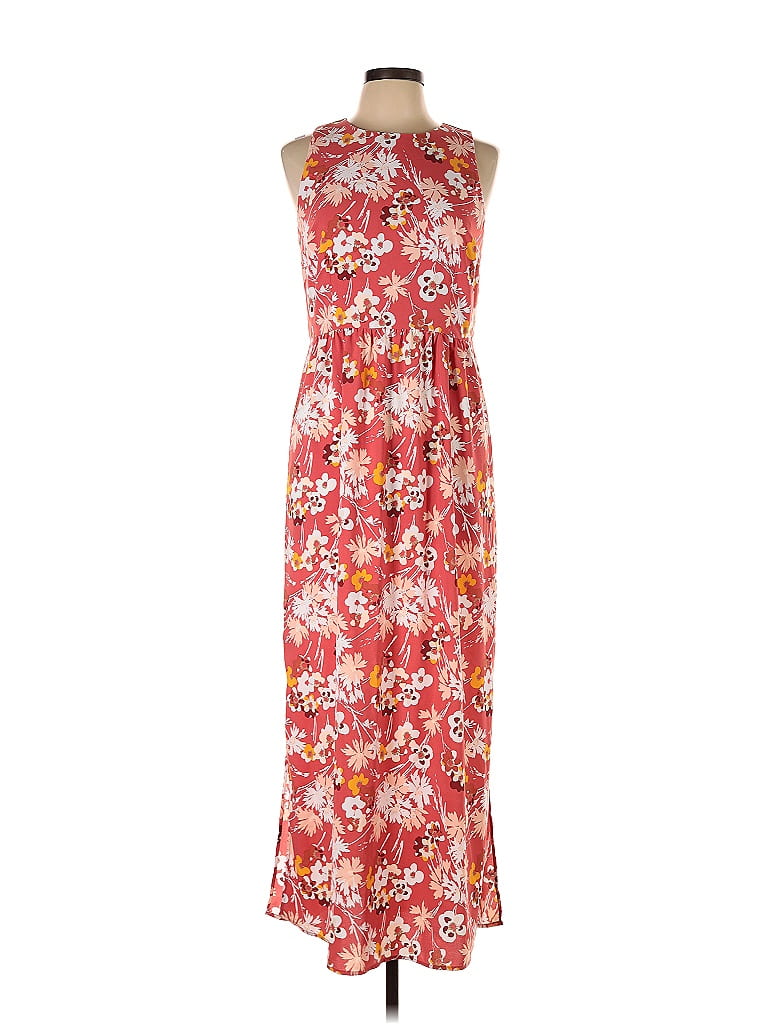 Ann Taylor Loft Outlet 100 Polyester Floral Motif Floral Red Casual