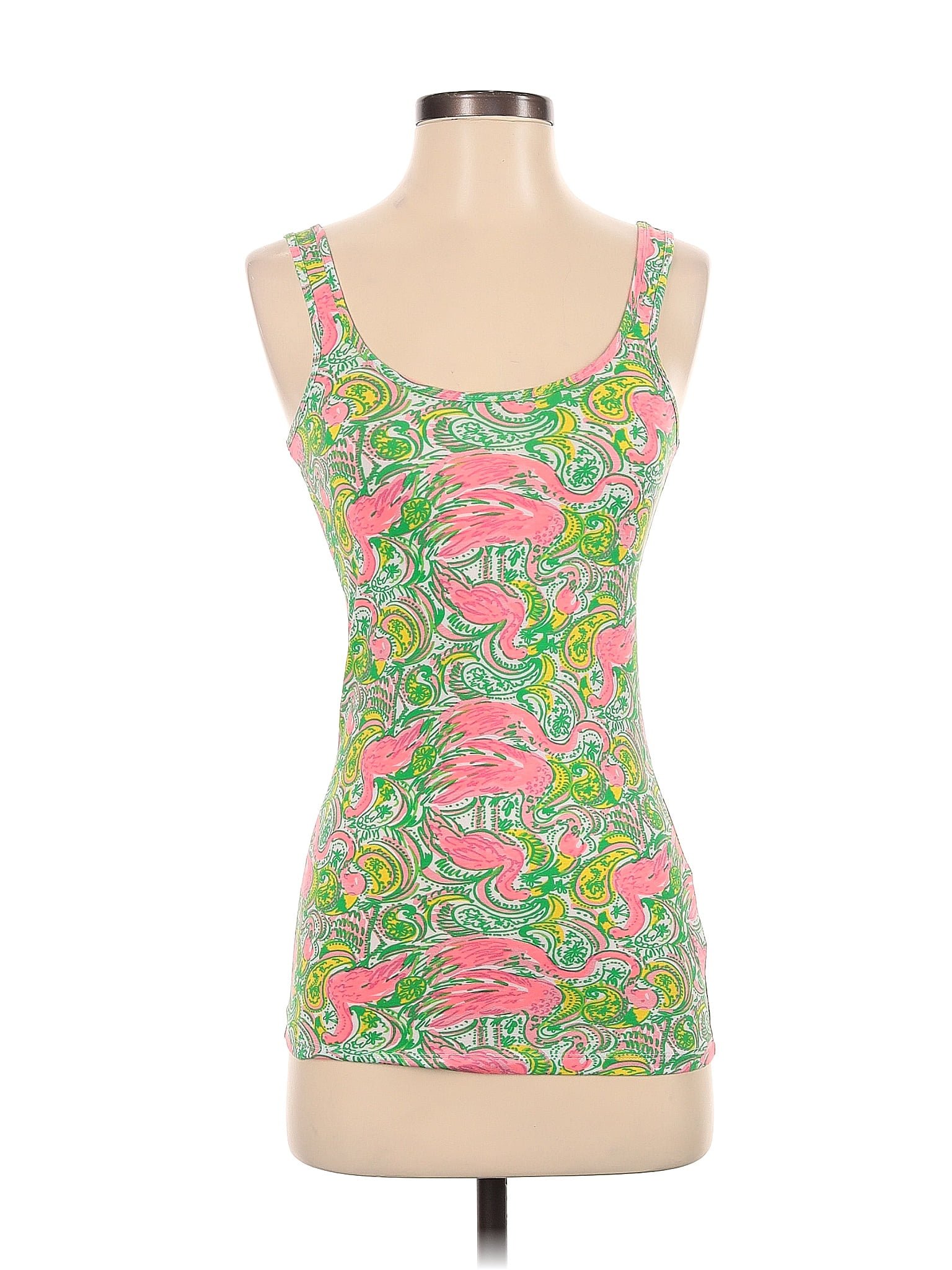 Lilly Pulitzer Green Pink Tank Top Size Xxs 68 Off Thredup