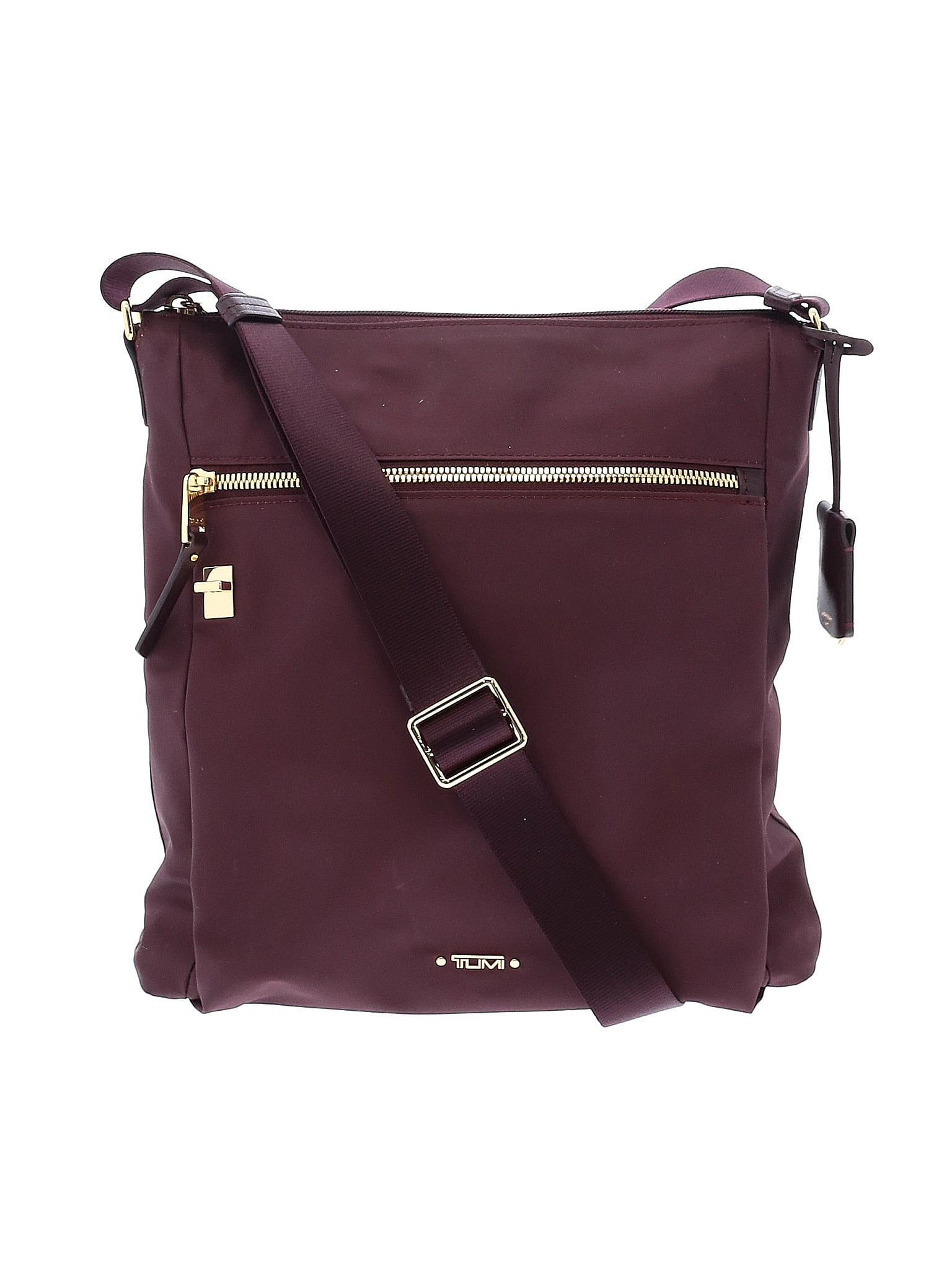 Tumi Color Block Solid Maroon Burgundy Crossbody Bag One Size - 58% off ...