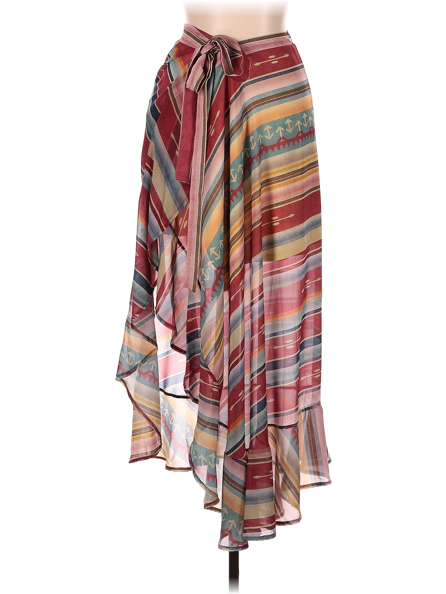 Tasha Polizzi Collection 100% Polyester Stripes Multi Color Burgundy ...