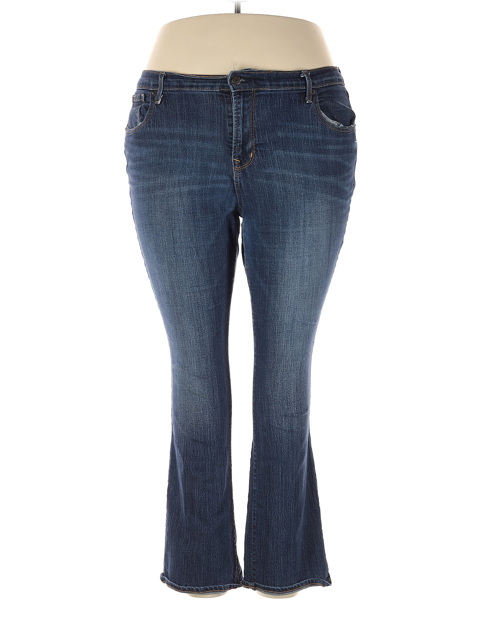 Old Navy Solid Blue Jeans Size 18 (Plus) - 54% off | ThredUp