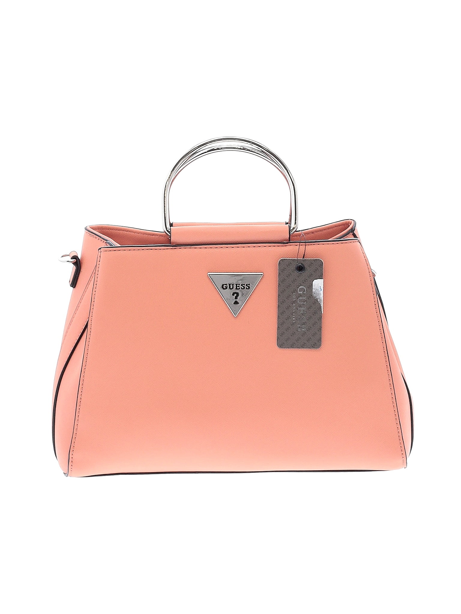 Guess Solid Pink Orange Satchel One Size - 69% off | ThredUp
