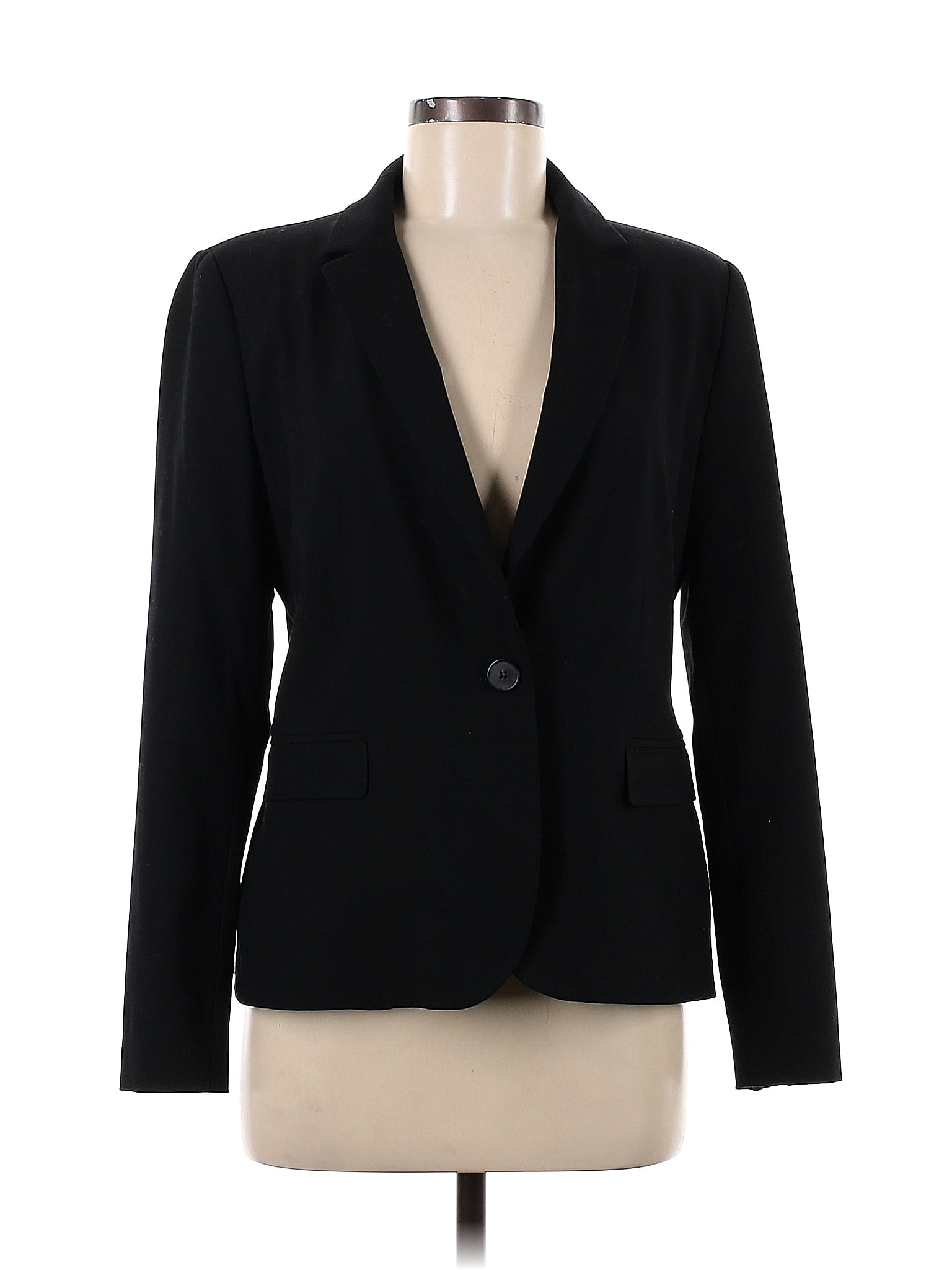 Zara Basic Solid Black Blazer Size 40 (EU) - 59% off | ThredUp