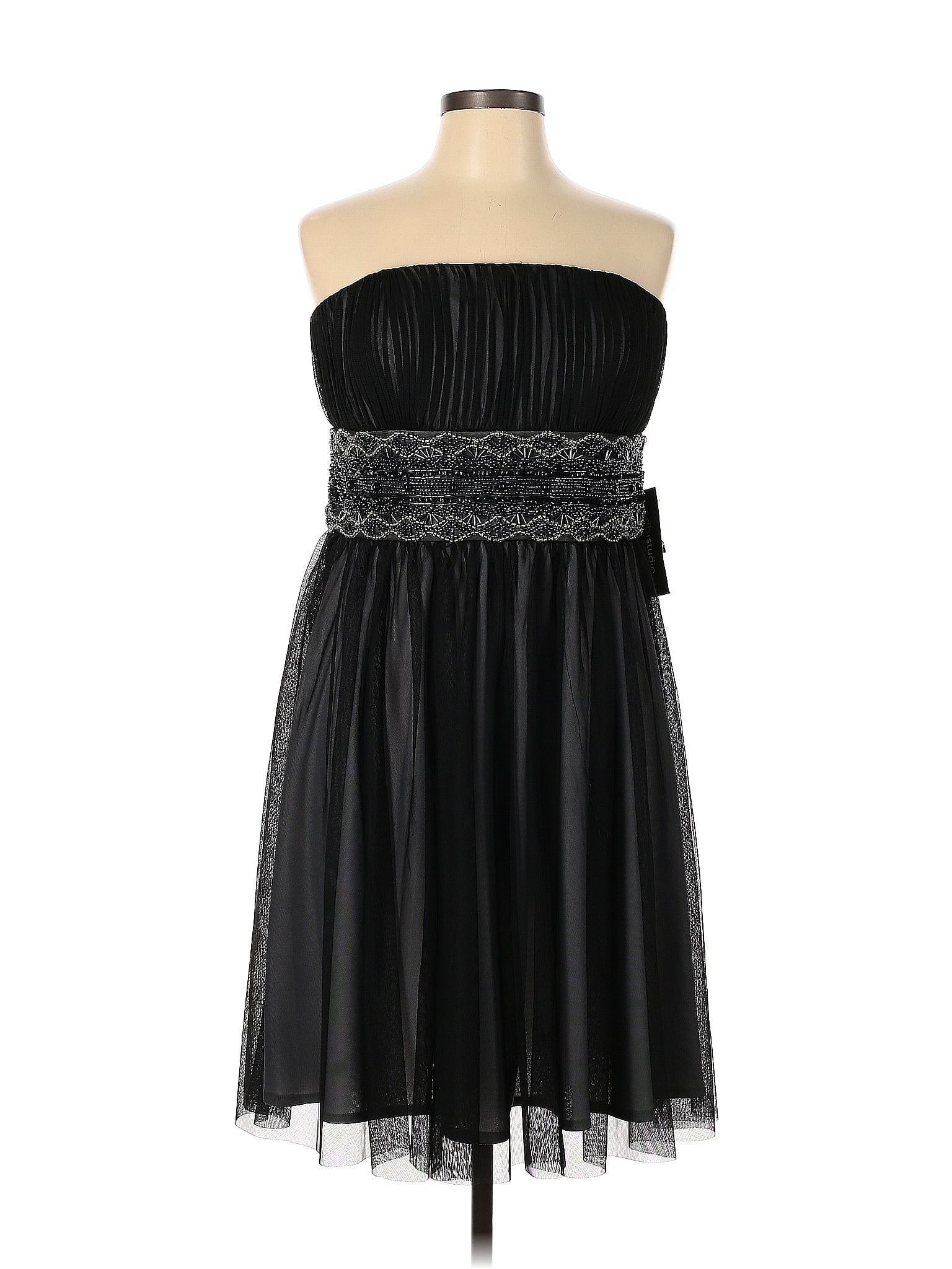 DB Studio 100% Polyester Solid Black Cocktail Dress Size 12 - 68% off ...