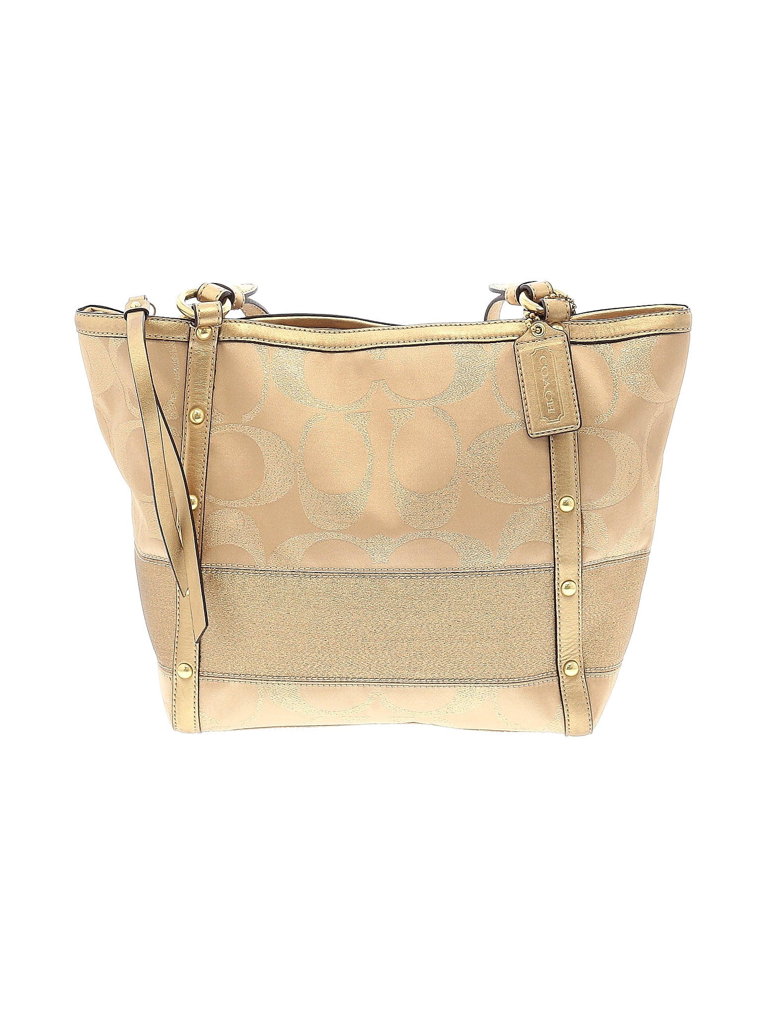 Coach Tan Gold Shoulder Bag One Size - 71% off | ThredUp