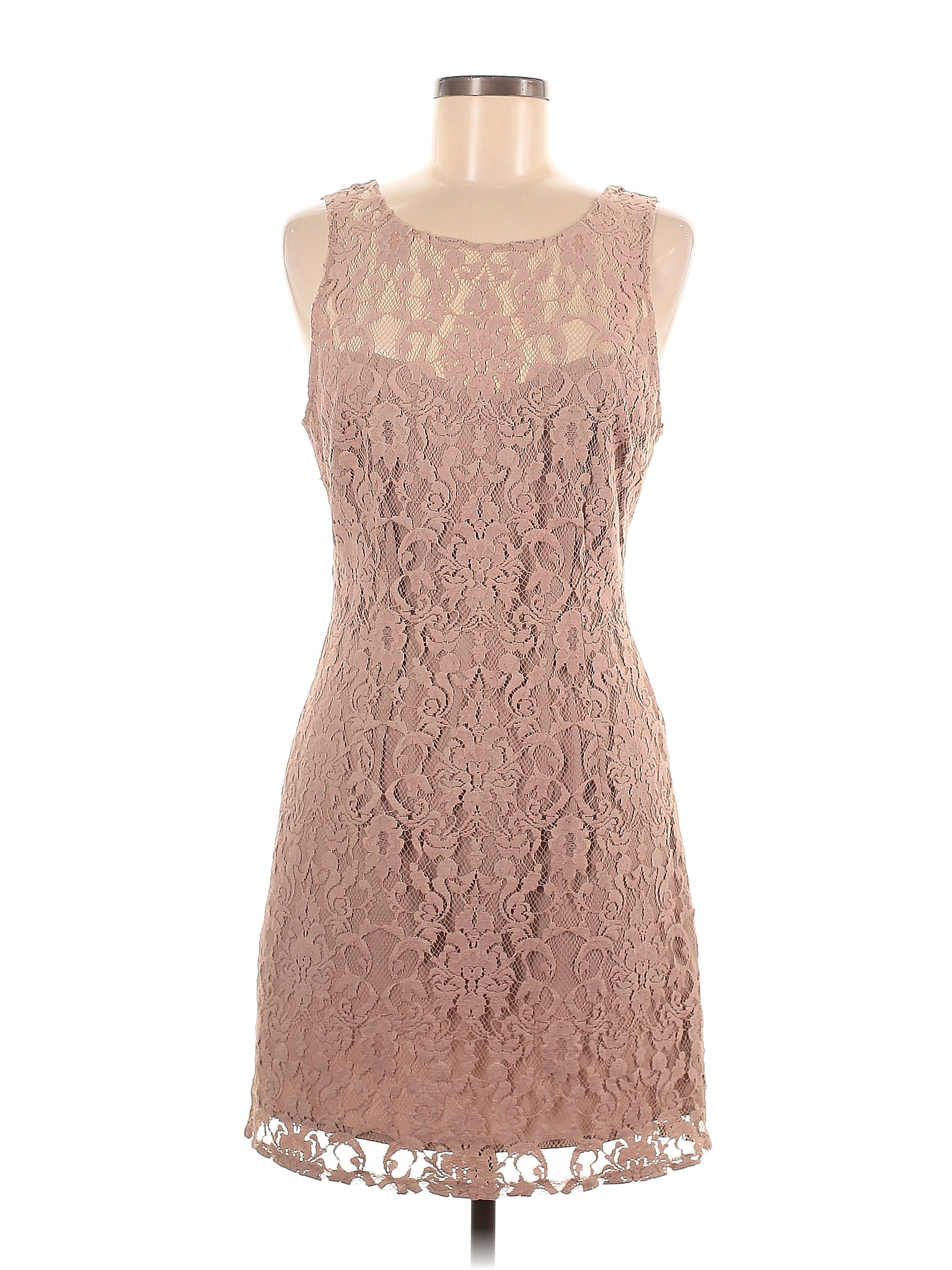 BB Dakota Solid Tan Cocktail Dress Size 6 - 70% off | ThredUp