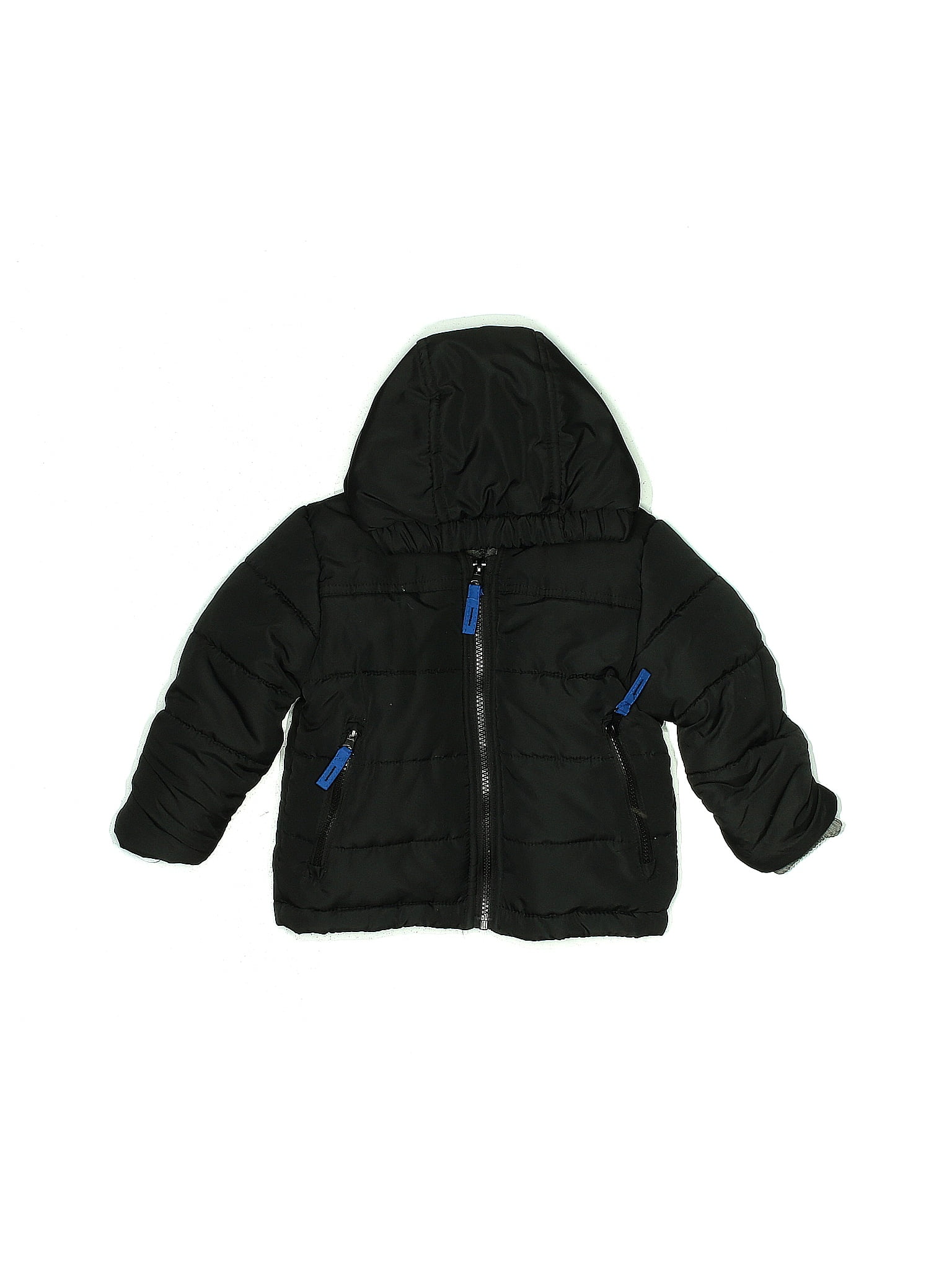 Rothschild 100% Polyester Solid Tortoise Grid Black Coat Size 18 mo ...