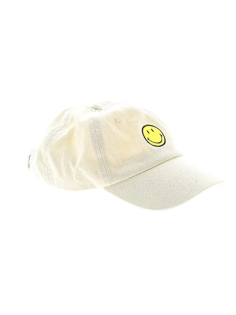 Smiley 100% Cotton Ivory Baseball Cap One Size - 15% off | ThredUp