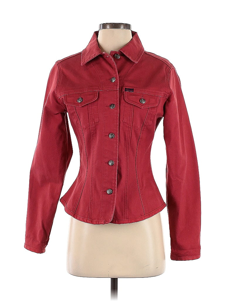 Faconnable Solid Red Jacket Size XS - 82% off | ThredUp