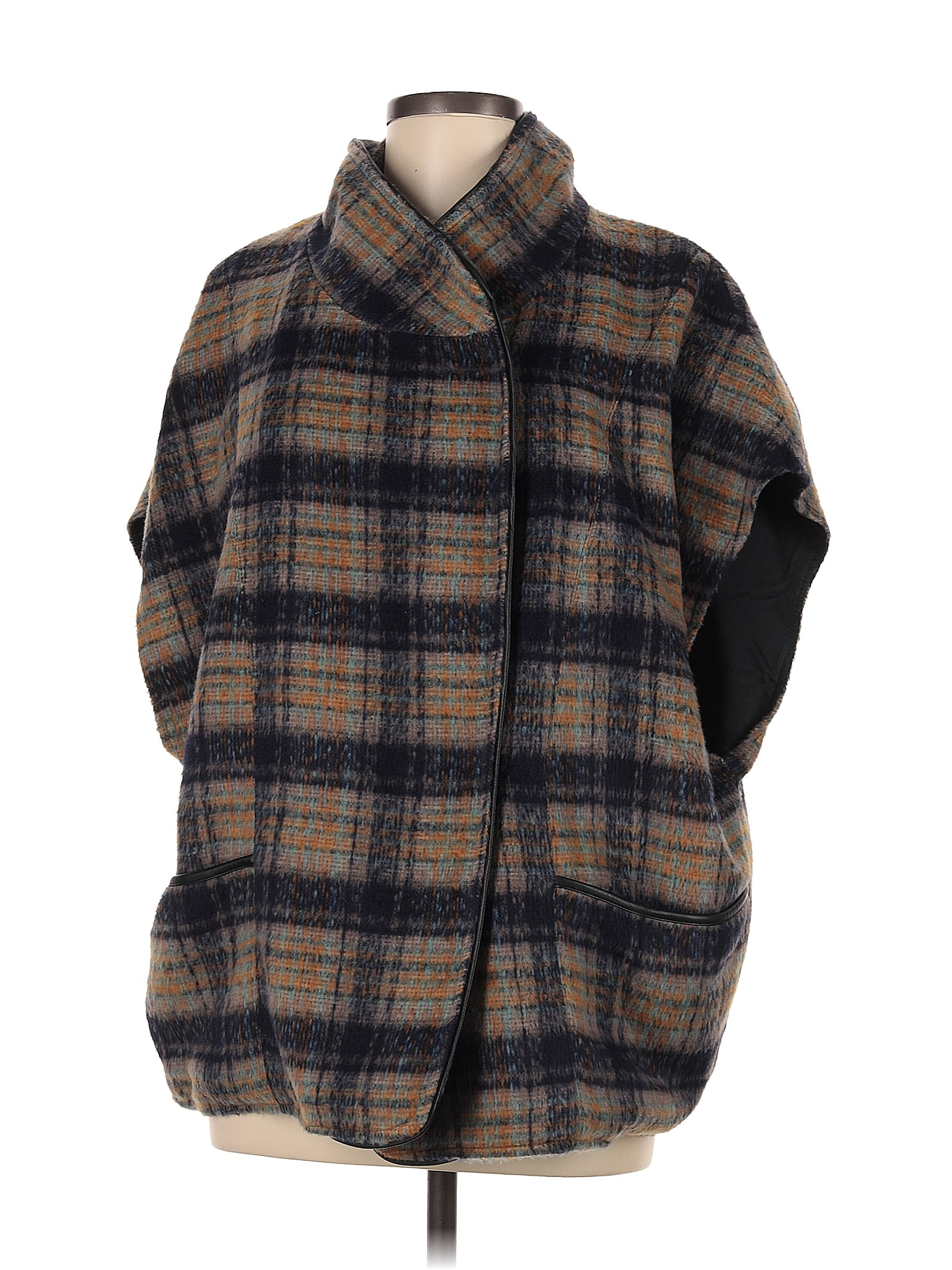 Andersen & Lauth Plaid Multi Color Brown Jacket One Size - 74% off | ThredUp