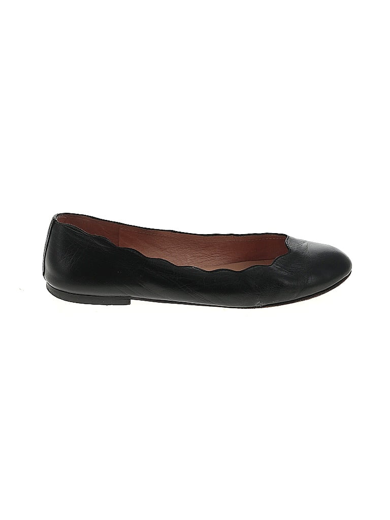 fs/ny 100% Leather Solid Black Flats Size 9 - 77% off | ThredUp