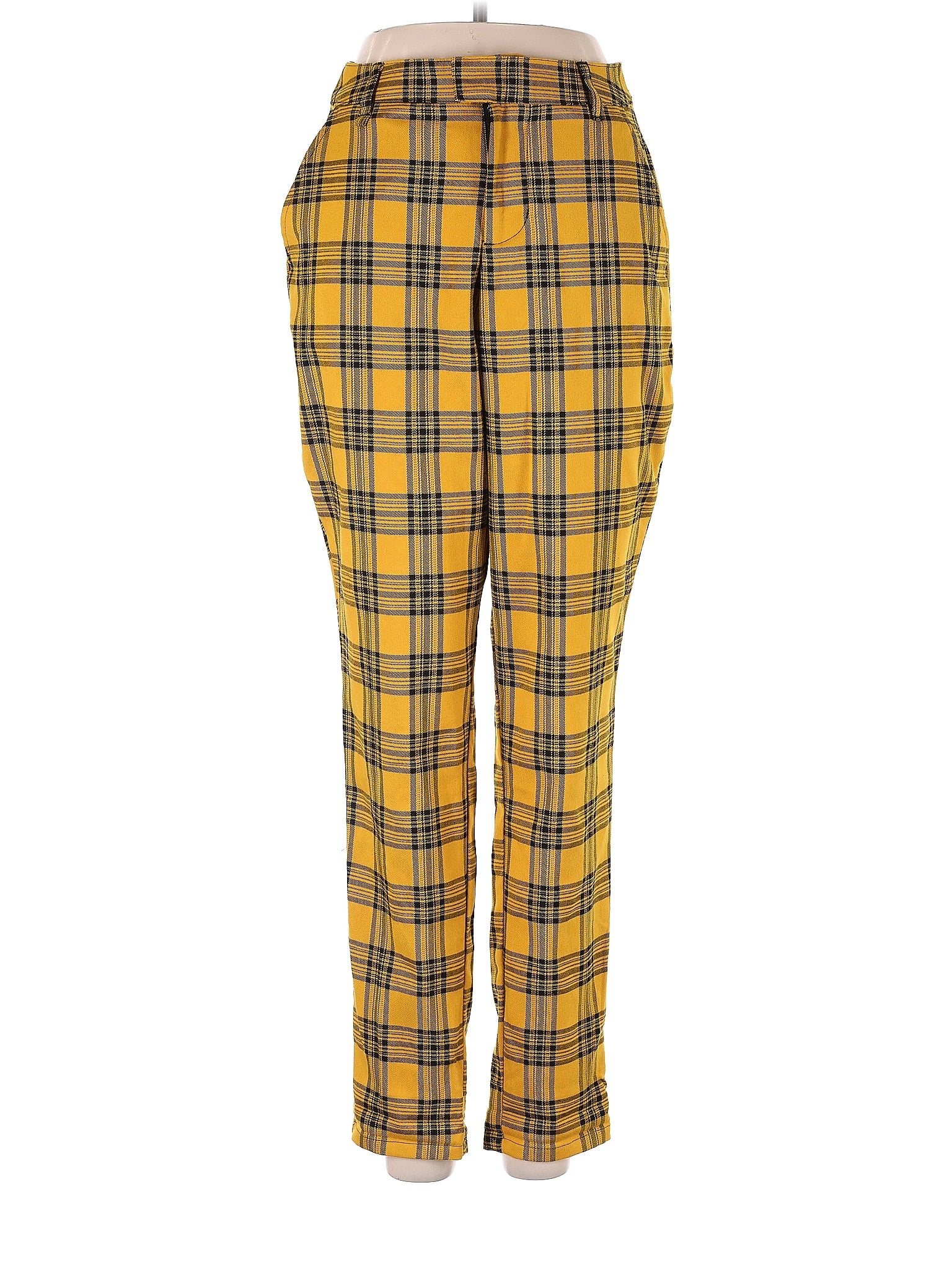 Hot Topic Plaid Yellow Casual Pants Size S - 52% off | ThredUp