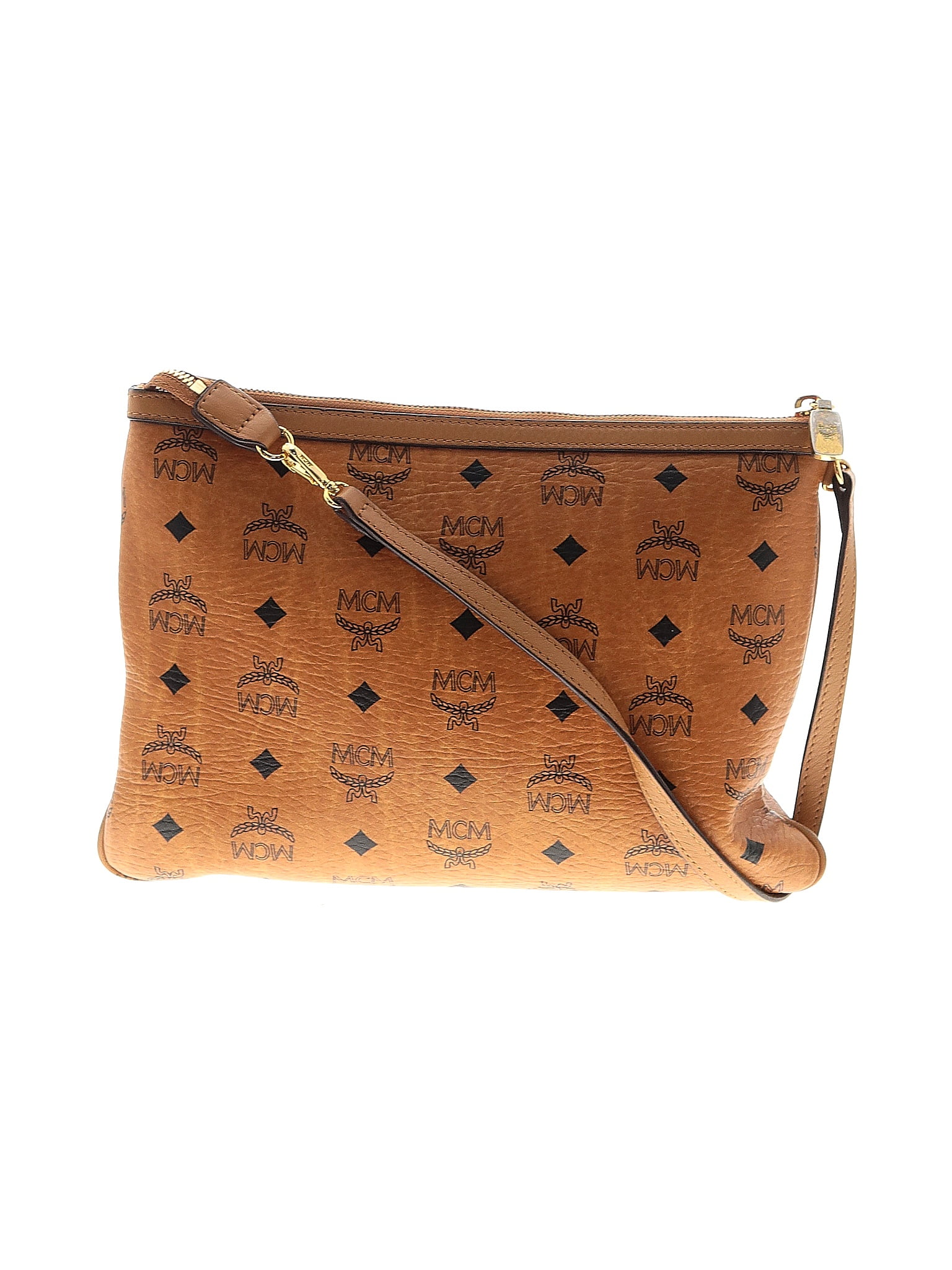 MCM 100% Leather Tan Leather Satchel One Size - 75% off | ThredUp