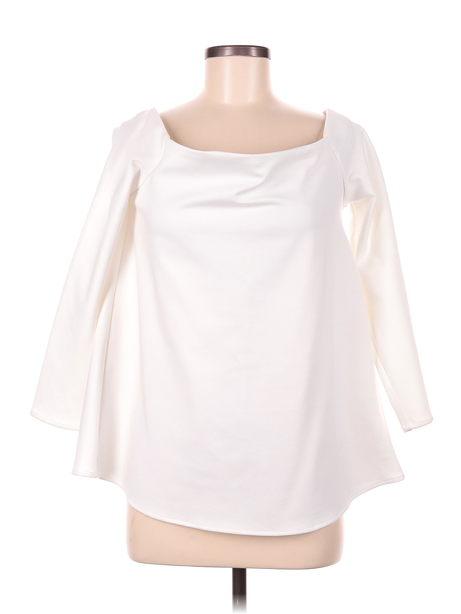 Tuckernuck Solid White Ivory 3/4 Sleeve Top Size M - 75% off | ThredUp