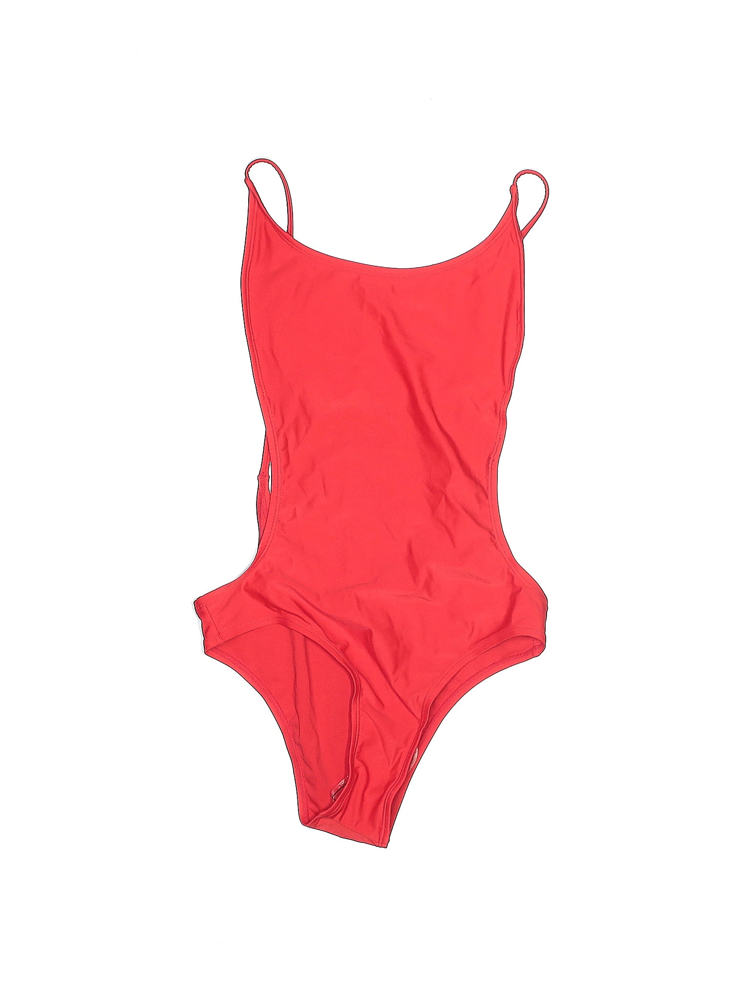Sunny Co Solid Red One Piece Swimsuit Size S 54 Off Thredup
