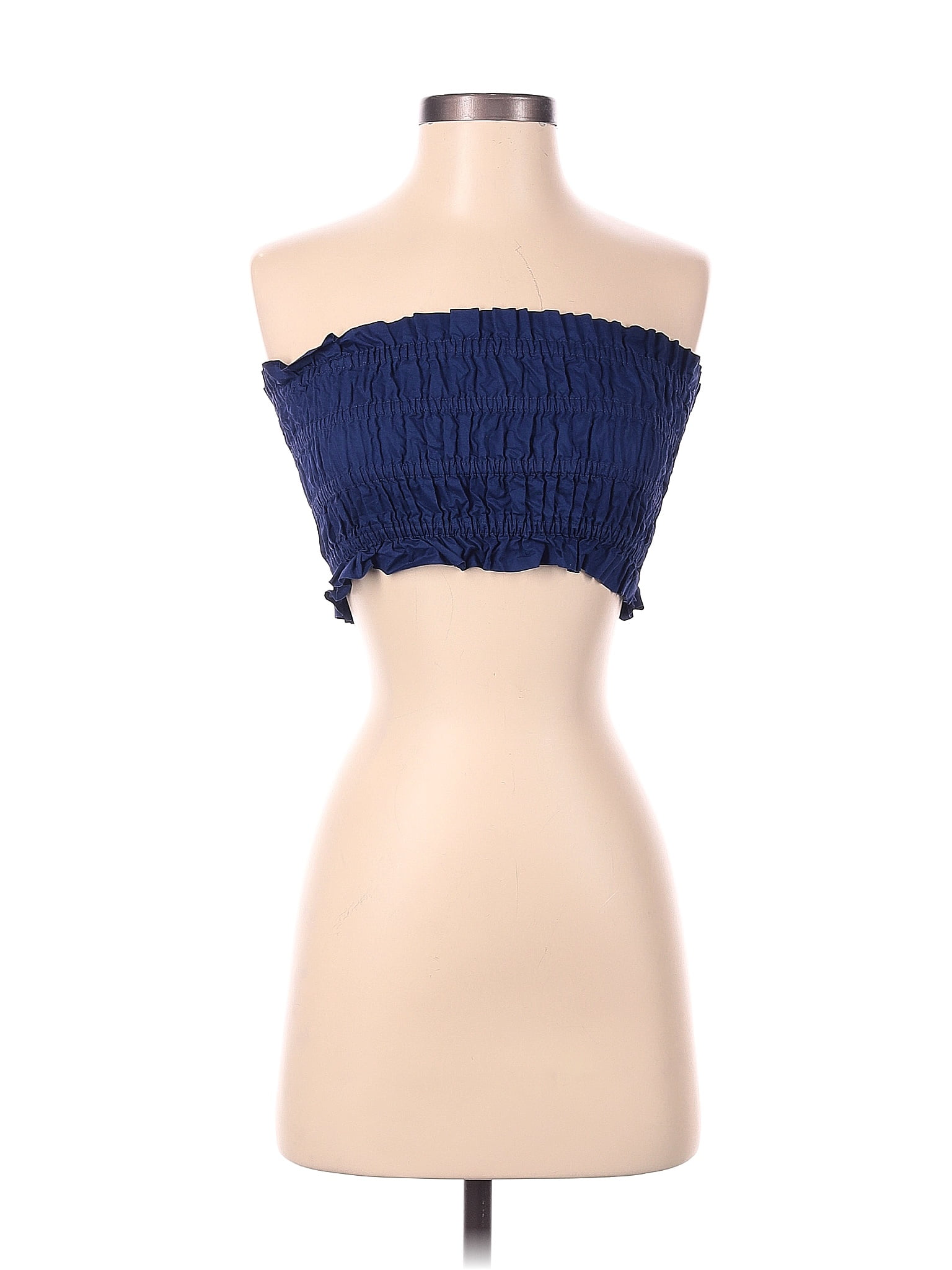 Hill House 100% Cotton Solid Blue Tube Top Size XS - 72% off | ThredUp