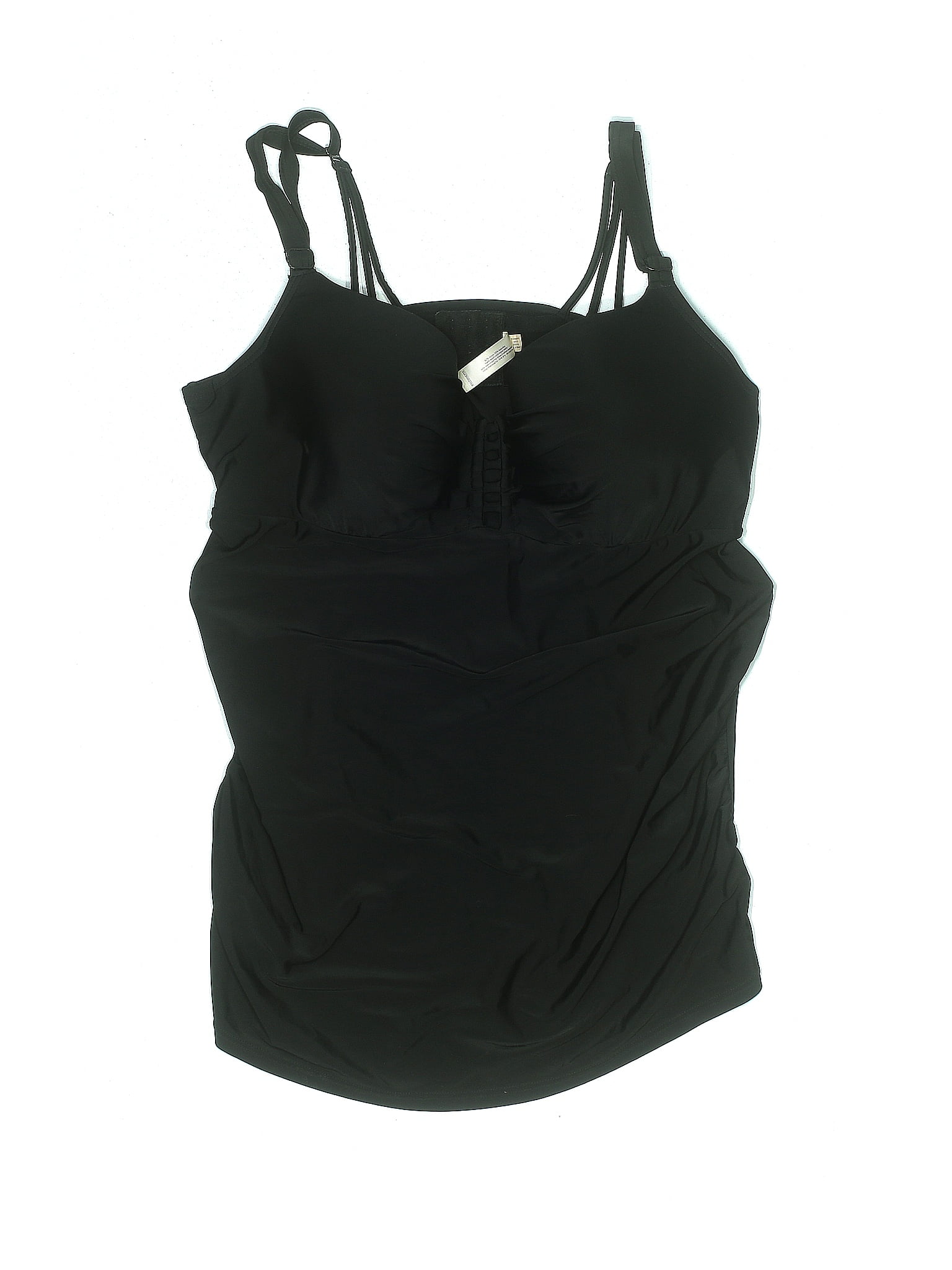 Swim By Cacique Solid Black Swimsuit Top Size Xl 40dd 56 Off Thredup