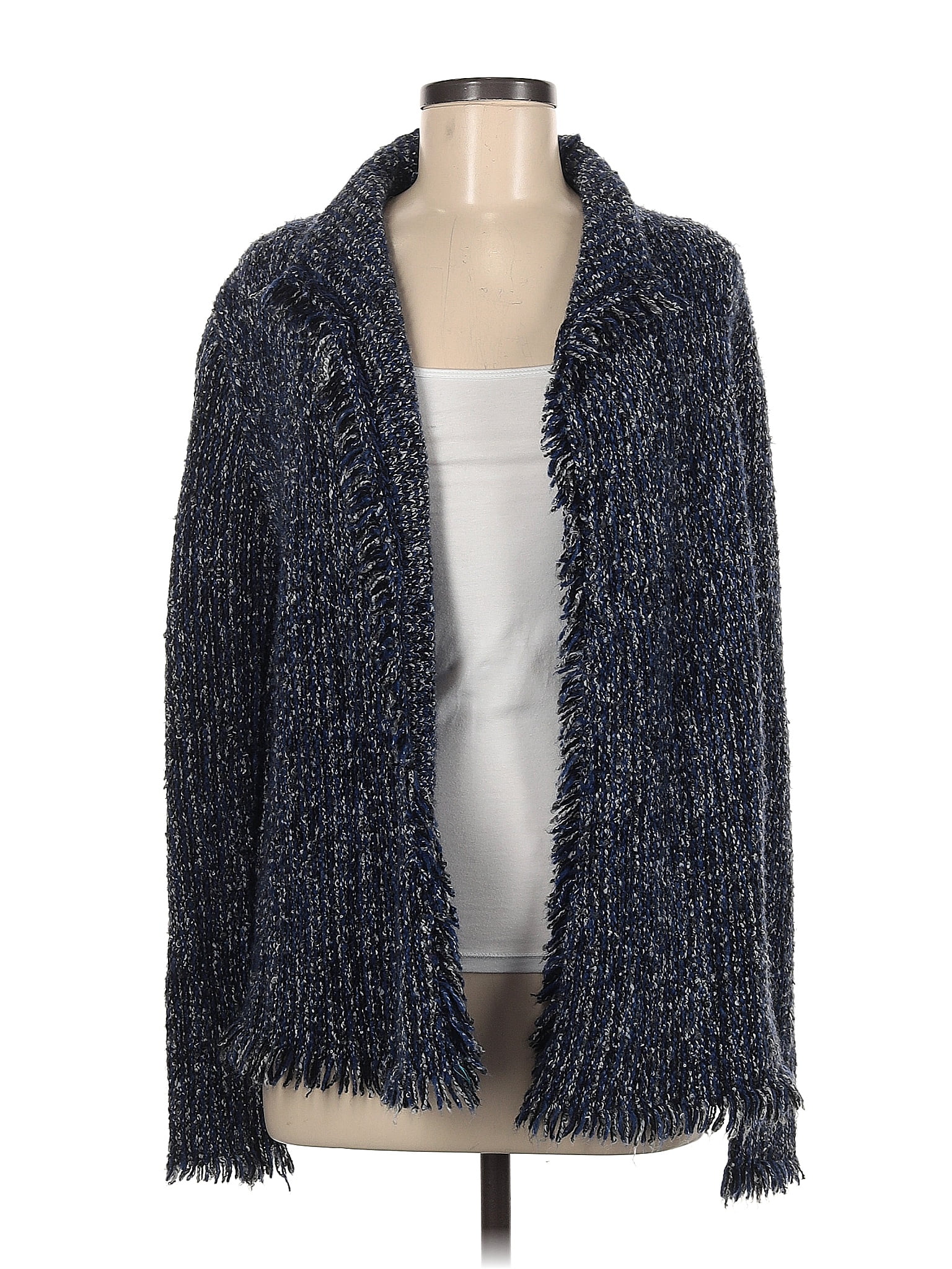 Velvet by Graham & Spencer Marled Blue Cardigan Size M - 76% off | ThredUp