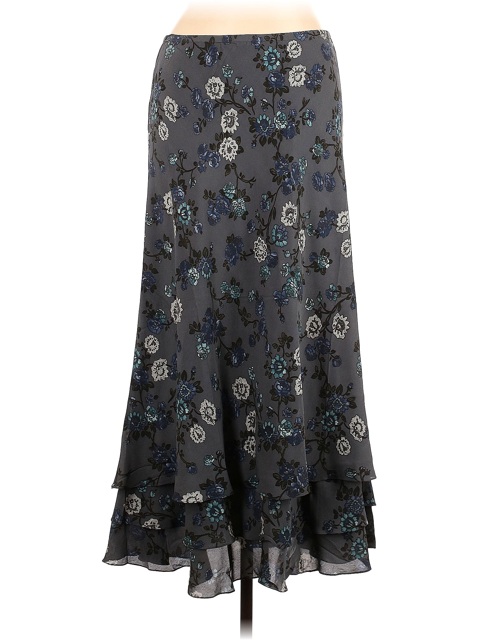 Sundance 100 Silk Black Gray Casual Skirt Size 10 63 Off Thredup