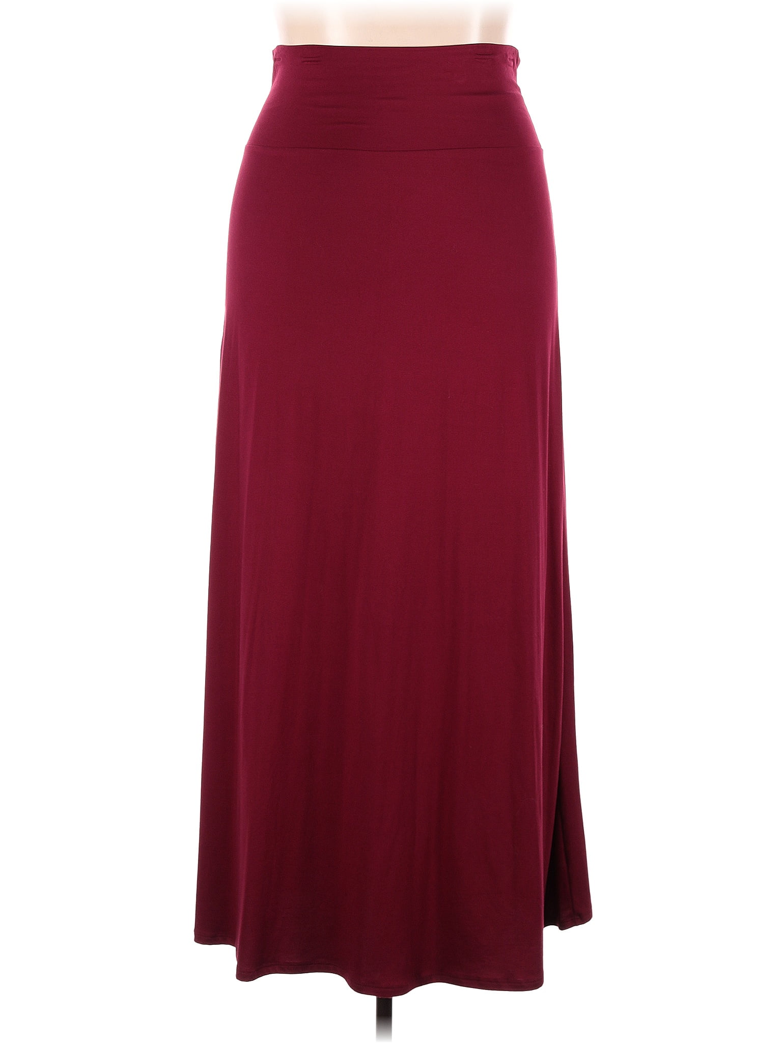 Agnes And Dora Solid Maroon Burgundy Formal Skirt Size 2x Plus 51