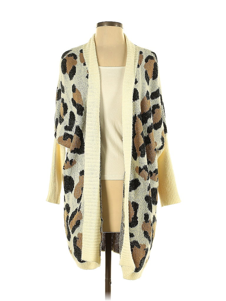 C+D+M Collection Color Block Tan Cardigan Size S - 69% off | ThredUp