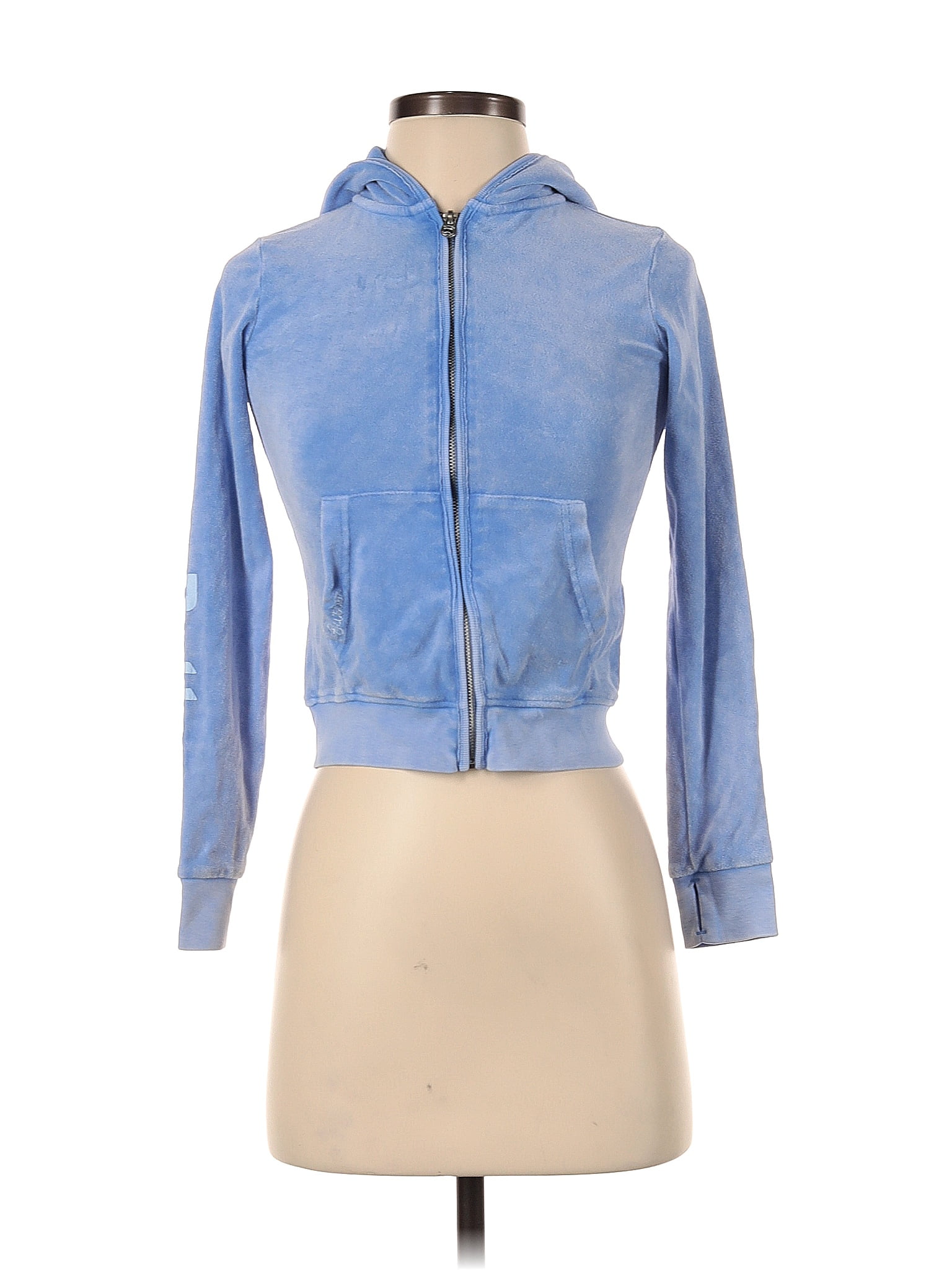 Butter Super Soft 100% Cotton Solid Blue Zip Up Hoodie Size S - 65% off ...