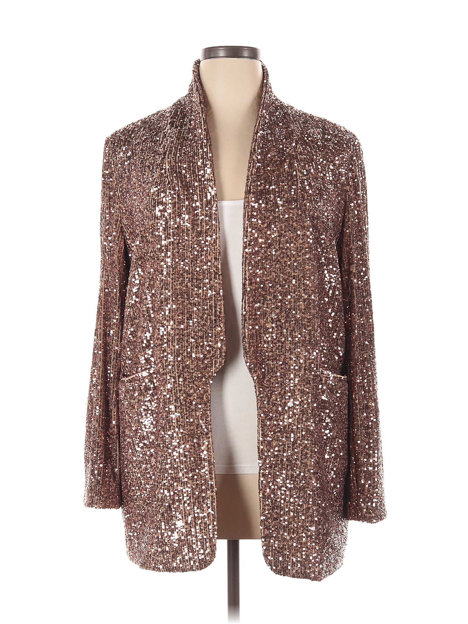 Gianni Bini Leopard Print Gold Jacket Size XL - 69% off | ThredUp