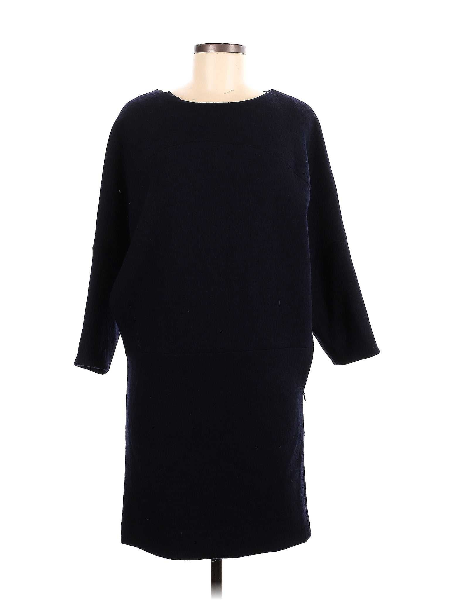 Cos 100 Wool Black Casual Dress Size 6 80 Off Thredup
