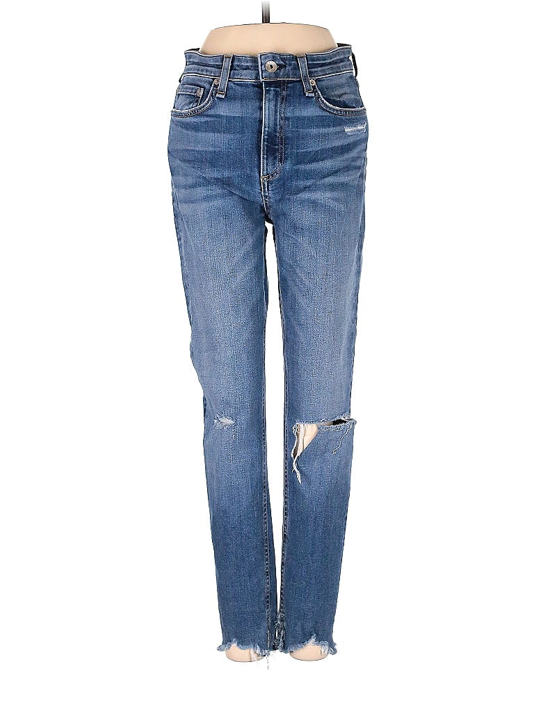 Rag & Bone Solid Blue Jeans 25 Waist - 78% off | ThredUp