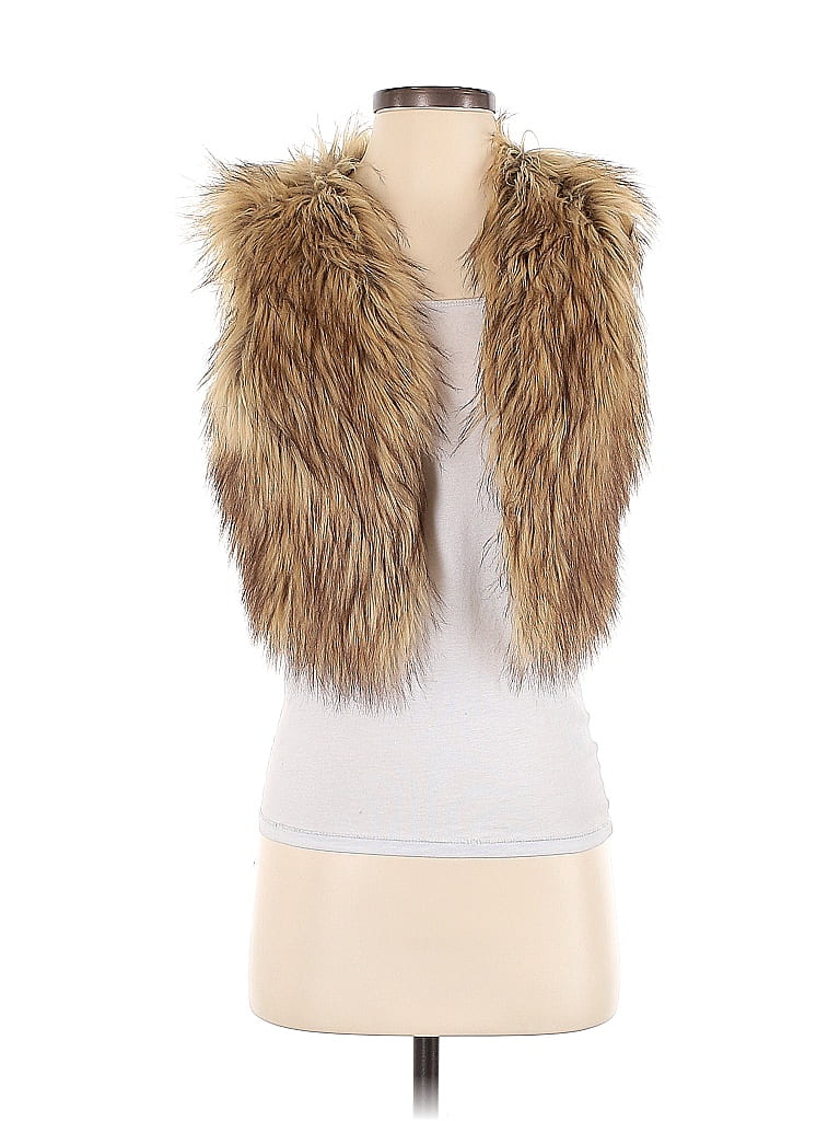 JACK Solid Gold Faux Fur Vest Size XS - 62% off | ThredUp
