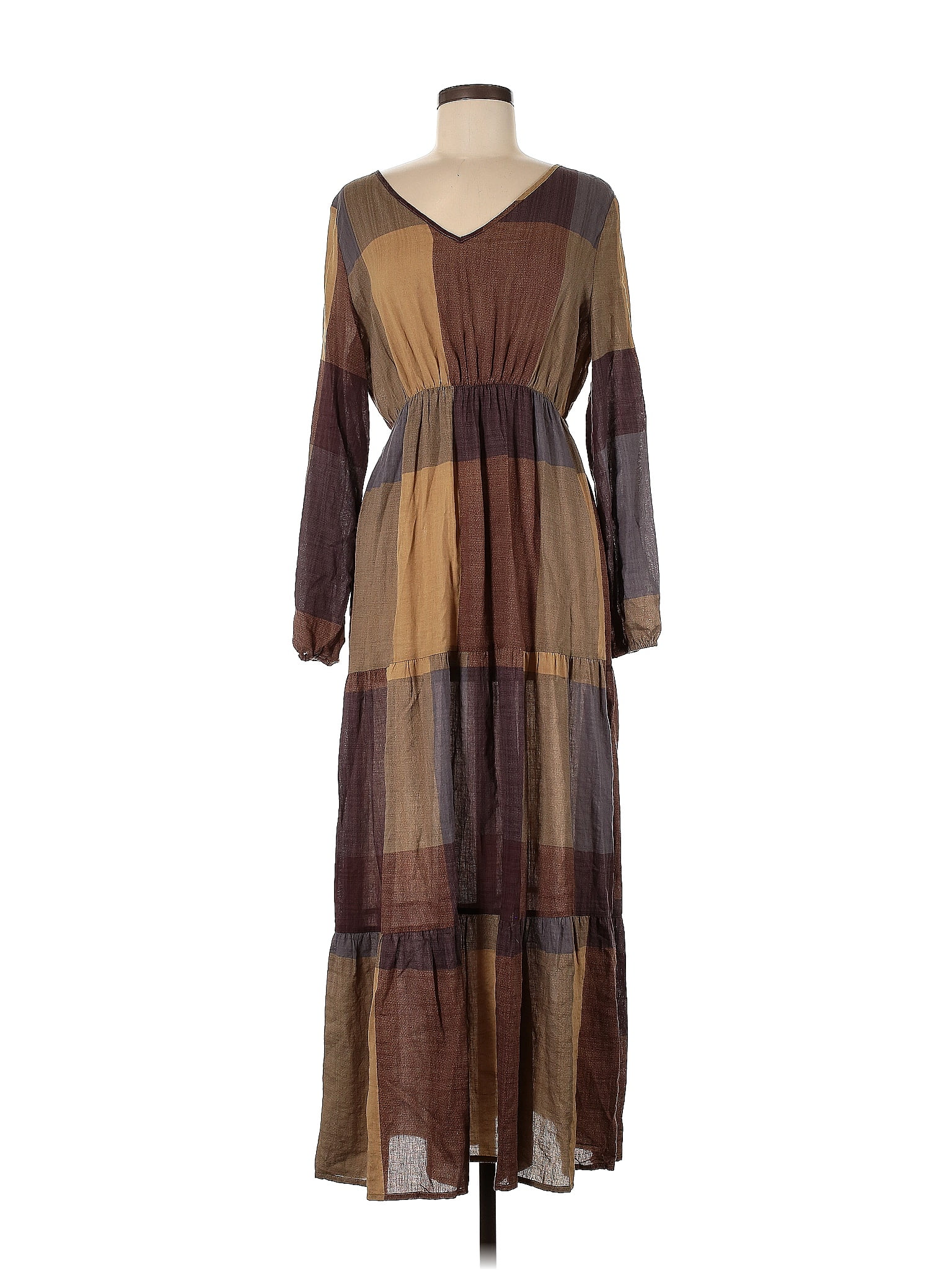 Emery Rose Multi Color Brown Casual Dress Size M - 64% off | ThredUp