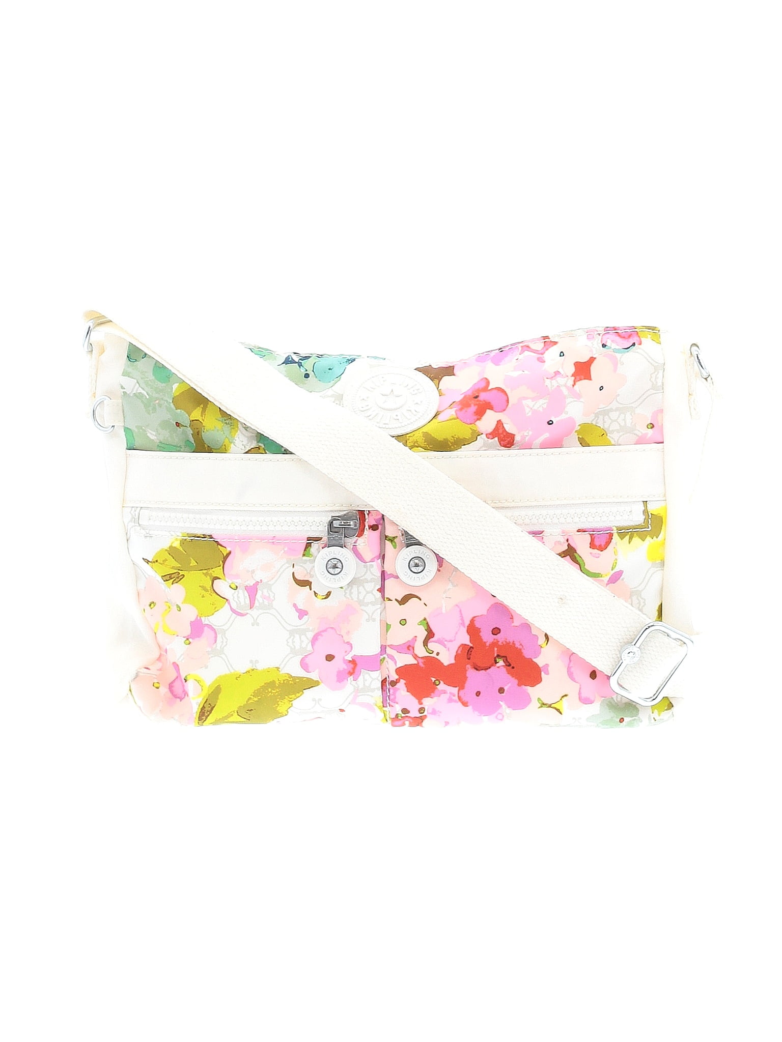Kipling Color Block Floral Graphic White Crossbody Bag One Size - 64% ...