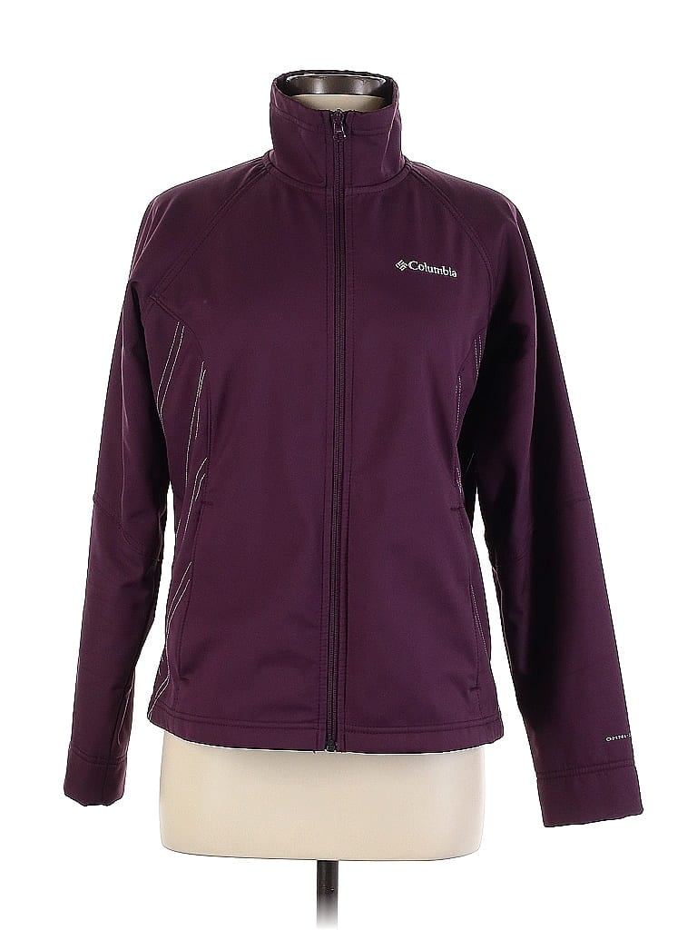 Columbia 100% Polyester Purple Track Jacket Size M - 60% off | ThredUp