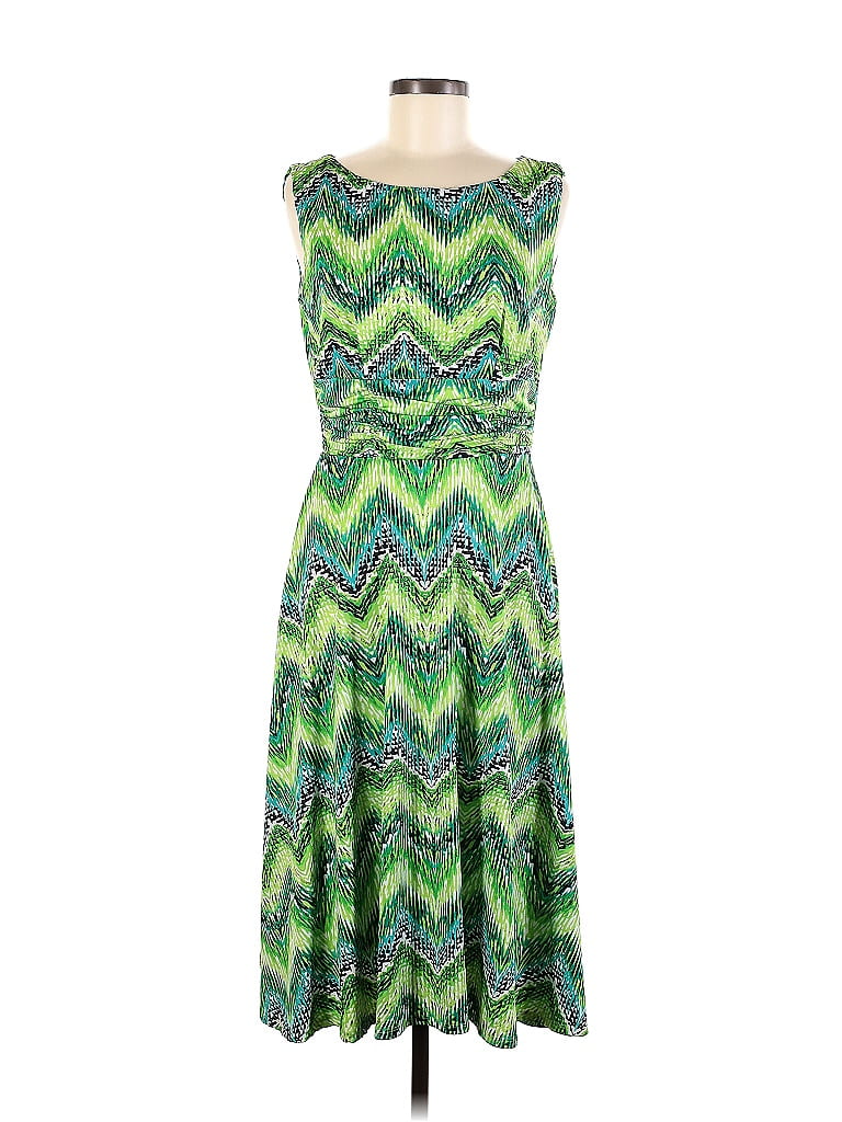 Perceptions Green Casual Dress Size 8 - 60% off | ThredUp