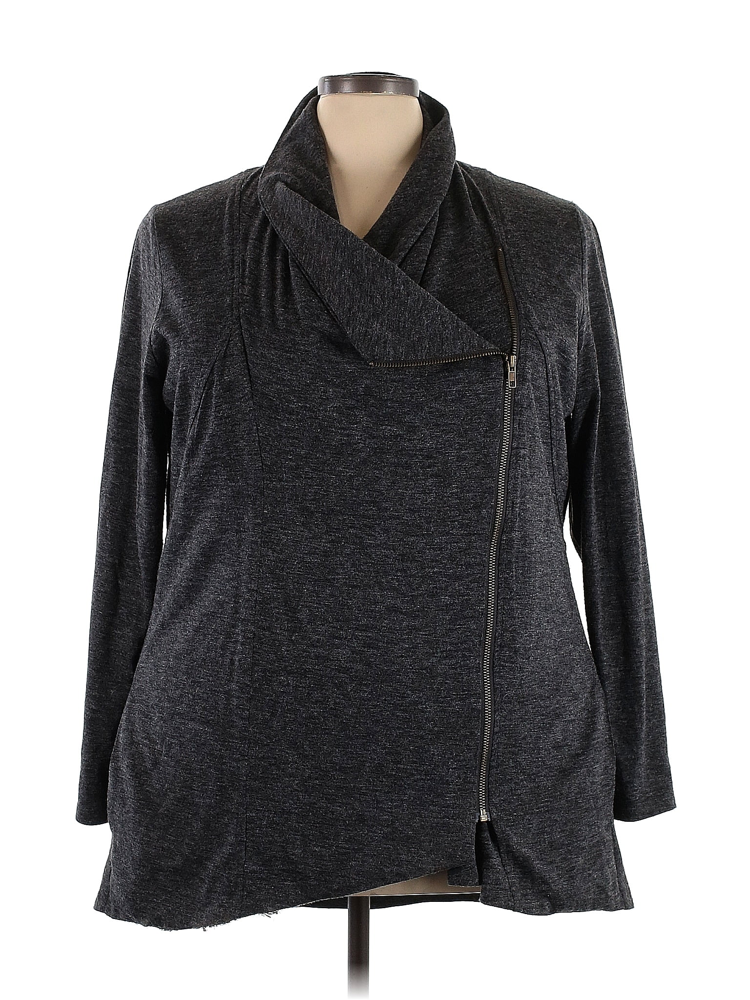 Sweet Rain Marled Gray Jacket Size 3X (Plus) - 56% off | ThredUp