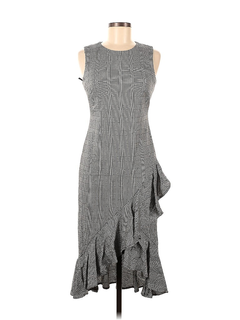 Calvin Klein Stripes Multi Color Gray Casual Dress Size 6 73 Off