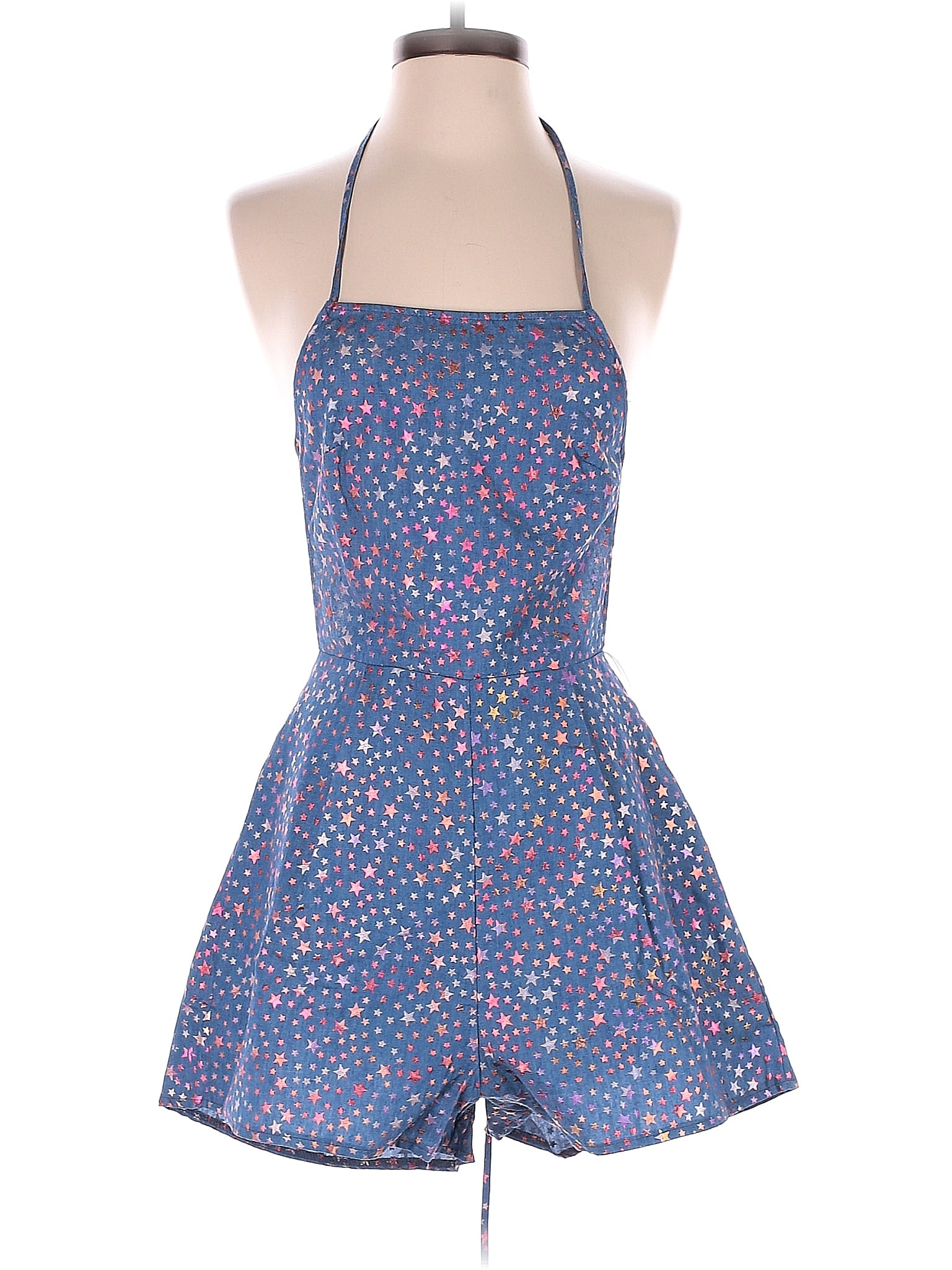 Assorted Brands 100% Polyester Blue Romper Size S - 58% off | ThredUp