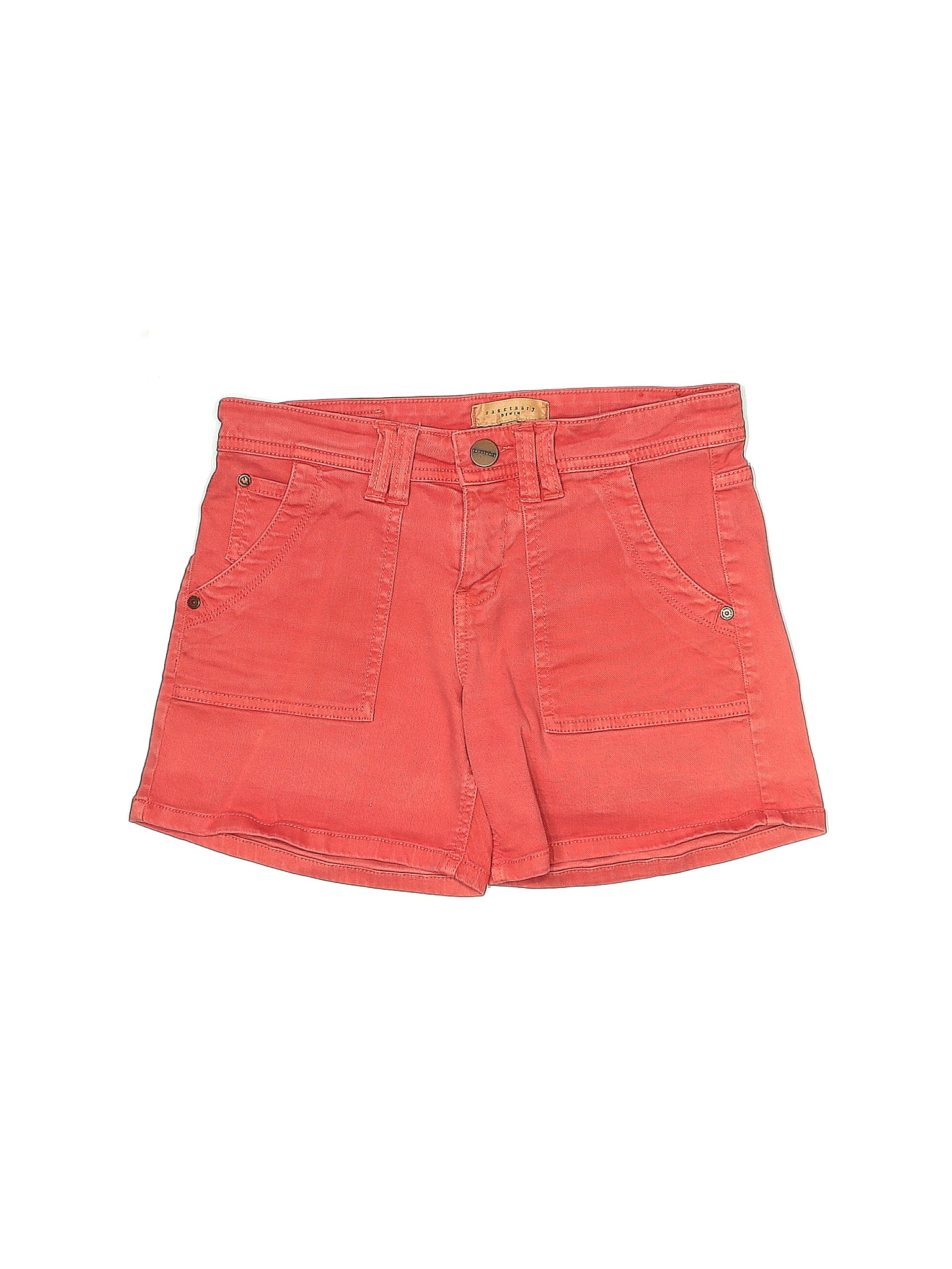 Sanctuary Solid Pink Red Denim Shorts 24 Waist - 61% off | ThredUp