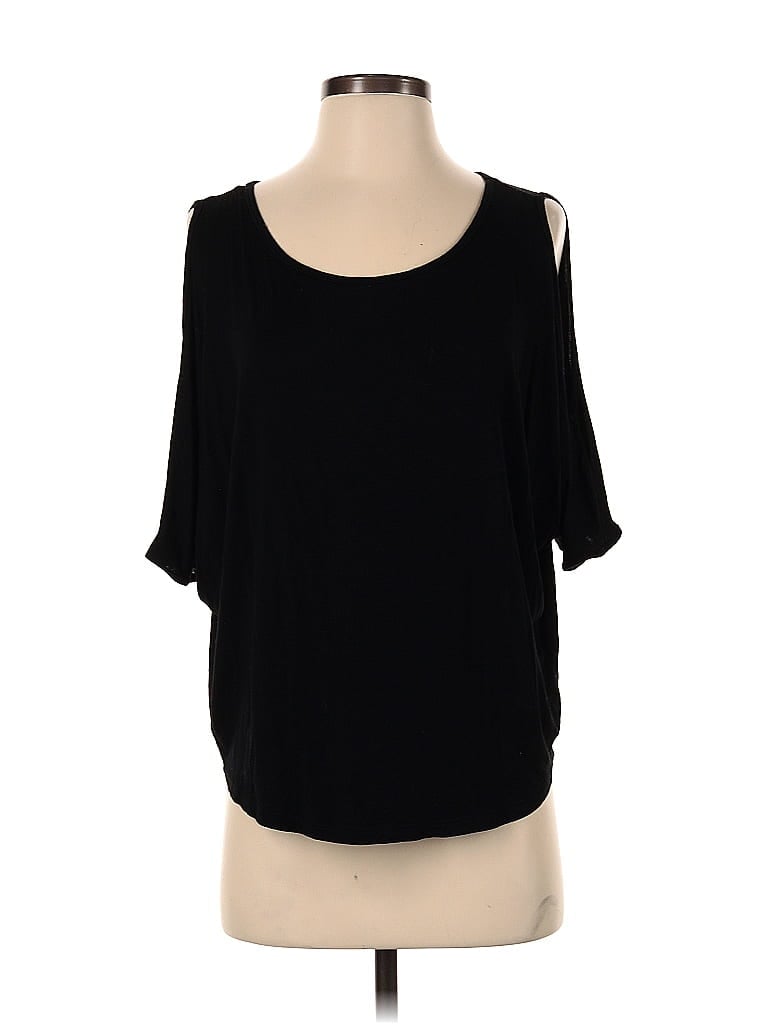 Bobeau Polka Dots Black Short Sleeve T Shirt Size S 56 Off Thredup