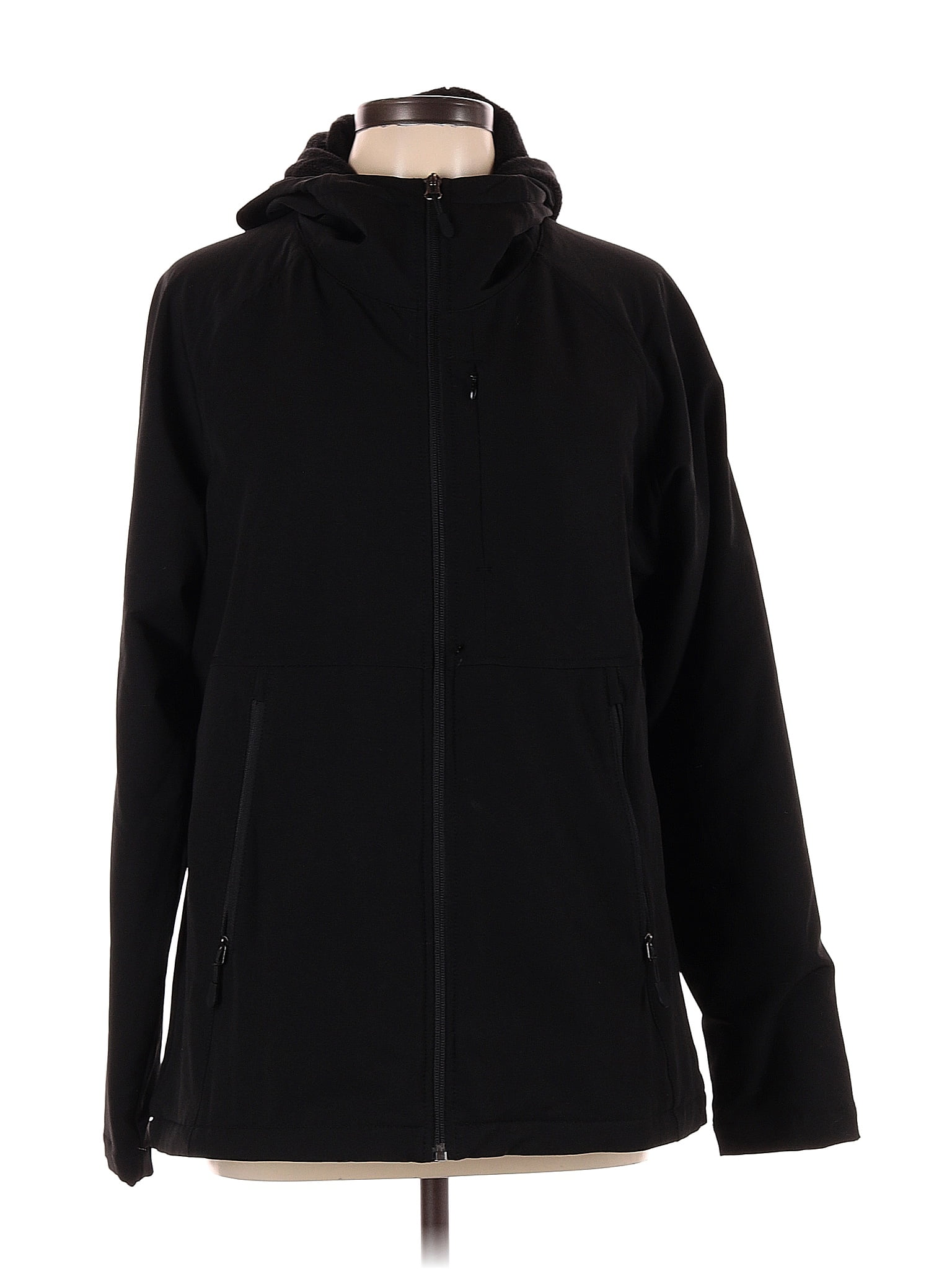 KIRKLAND Signature Solid Black Track Jacket Size L - 56% off | ThredUp