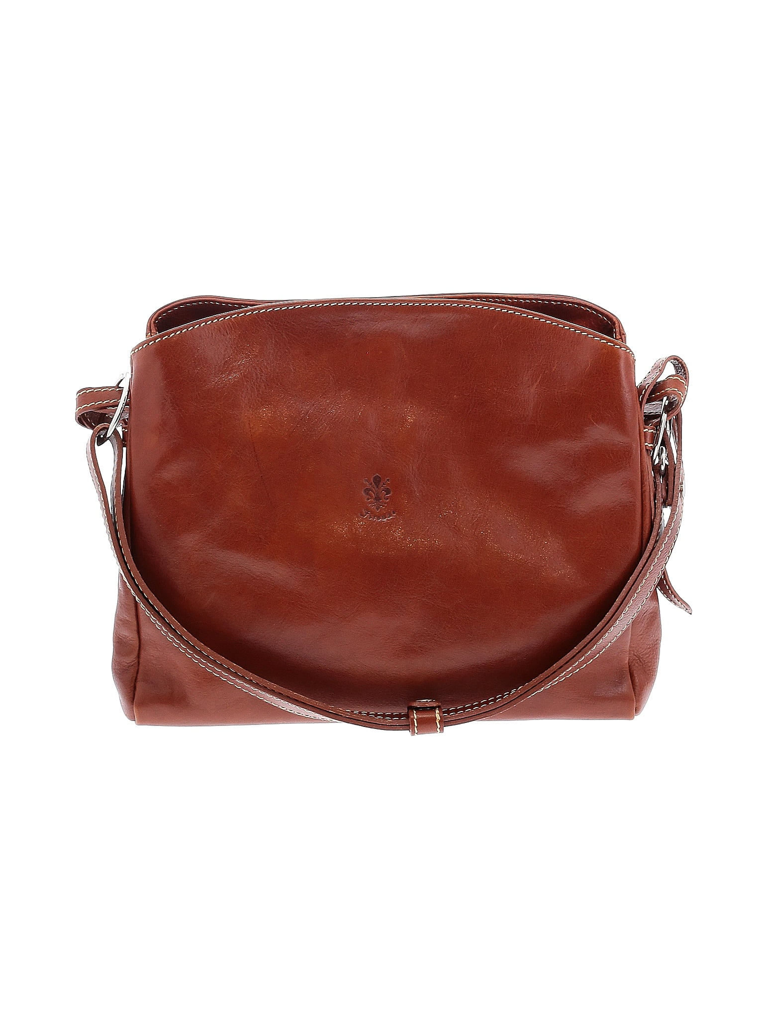 Firenze 100% Leather Brown Leather Shoulder Bag One Size - 72% off ...