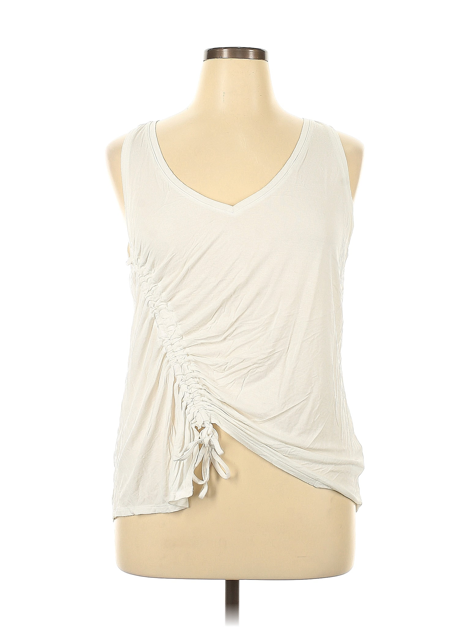 Express White Ivory Sleeveless Top Size XL - 59% off | ThredUp