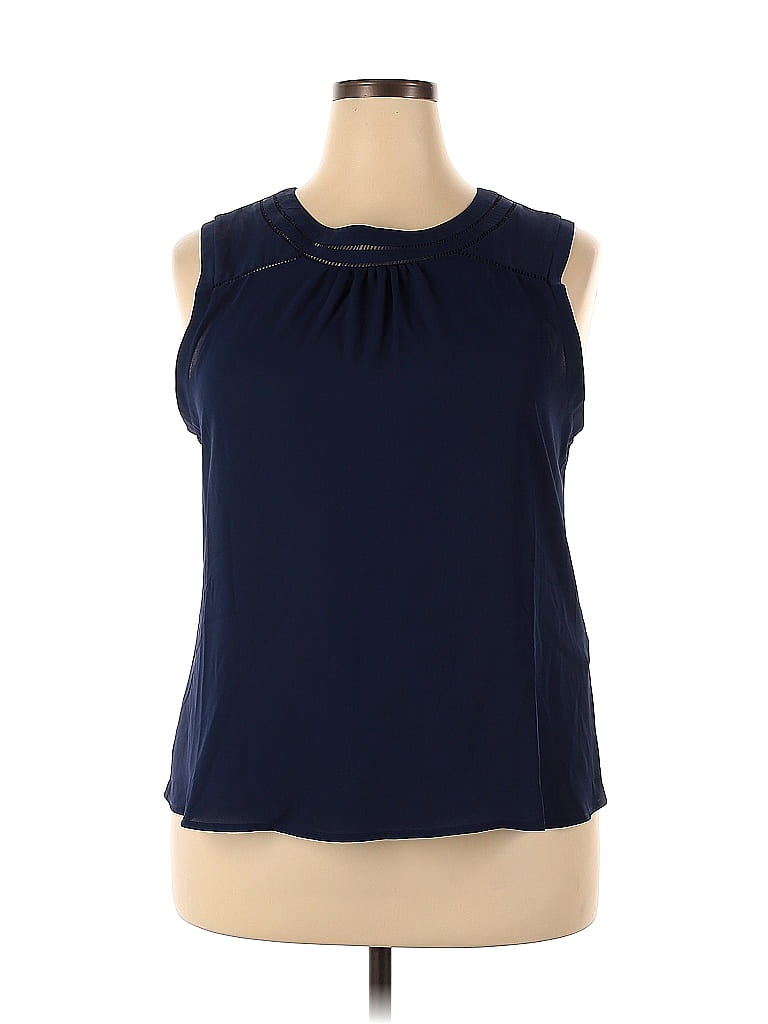 41hawthorn 100 Recycled Polyester Navy Blue Sleeveless Top Size Xxl