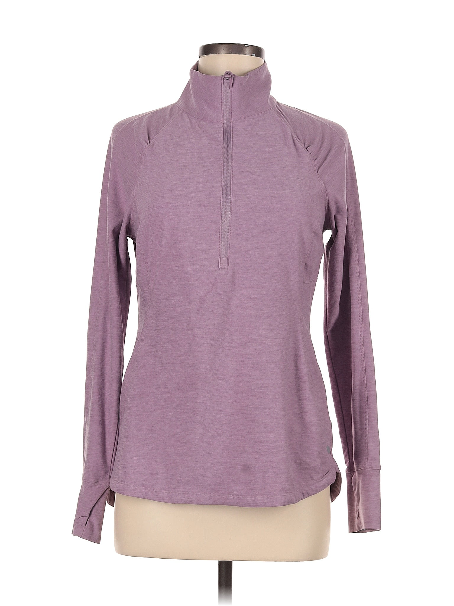 Apana Checkered-gingham Purple Track Jacket Size M - 68% off | ThredUp