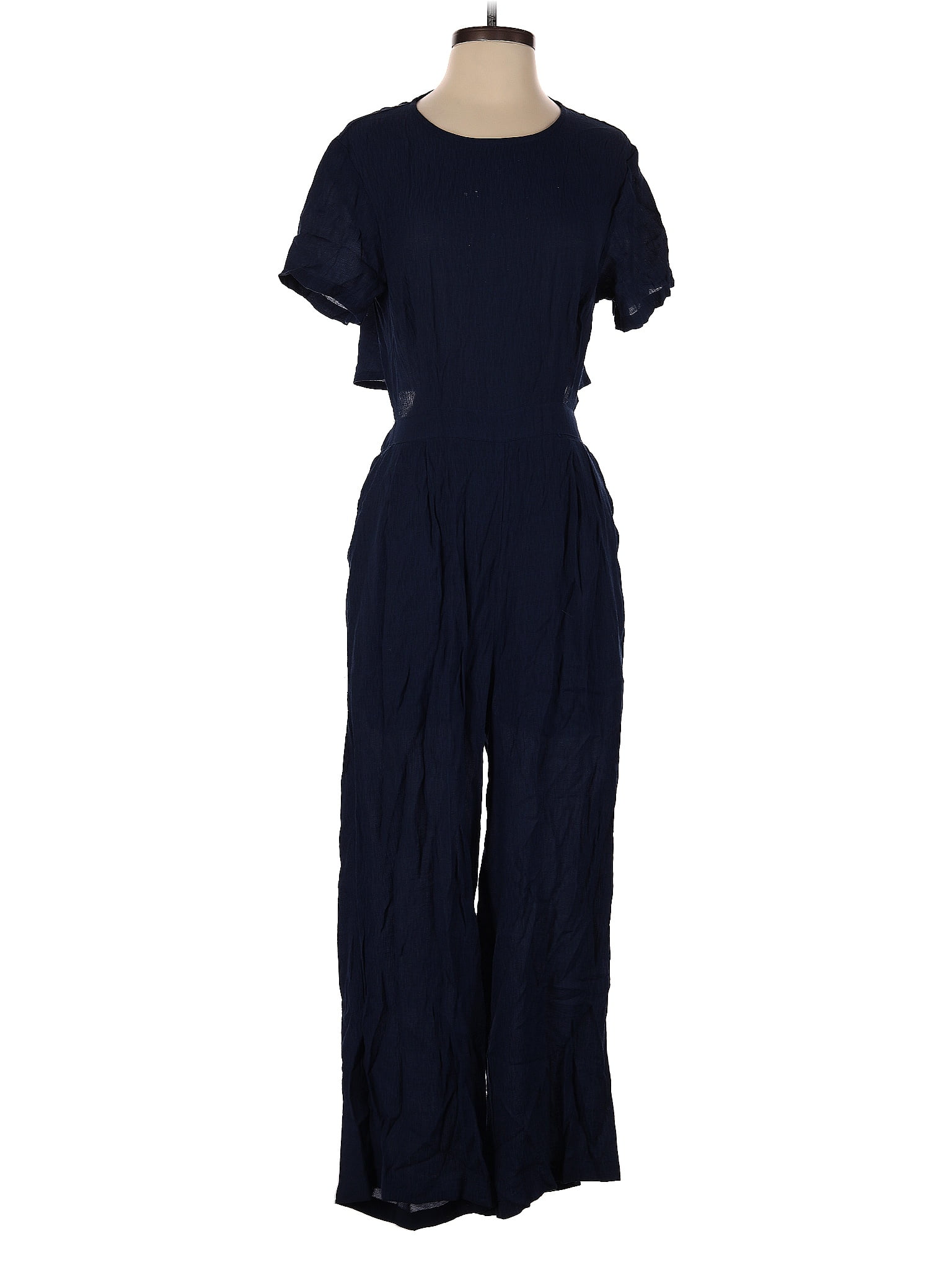 Mod Ref Solid Navy Blue Jumpsuit Size M - 77% off | ThredUp